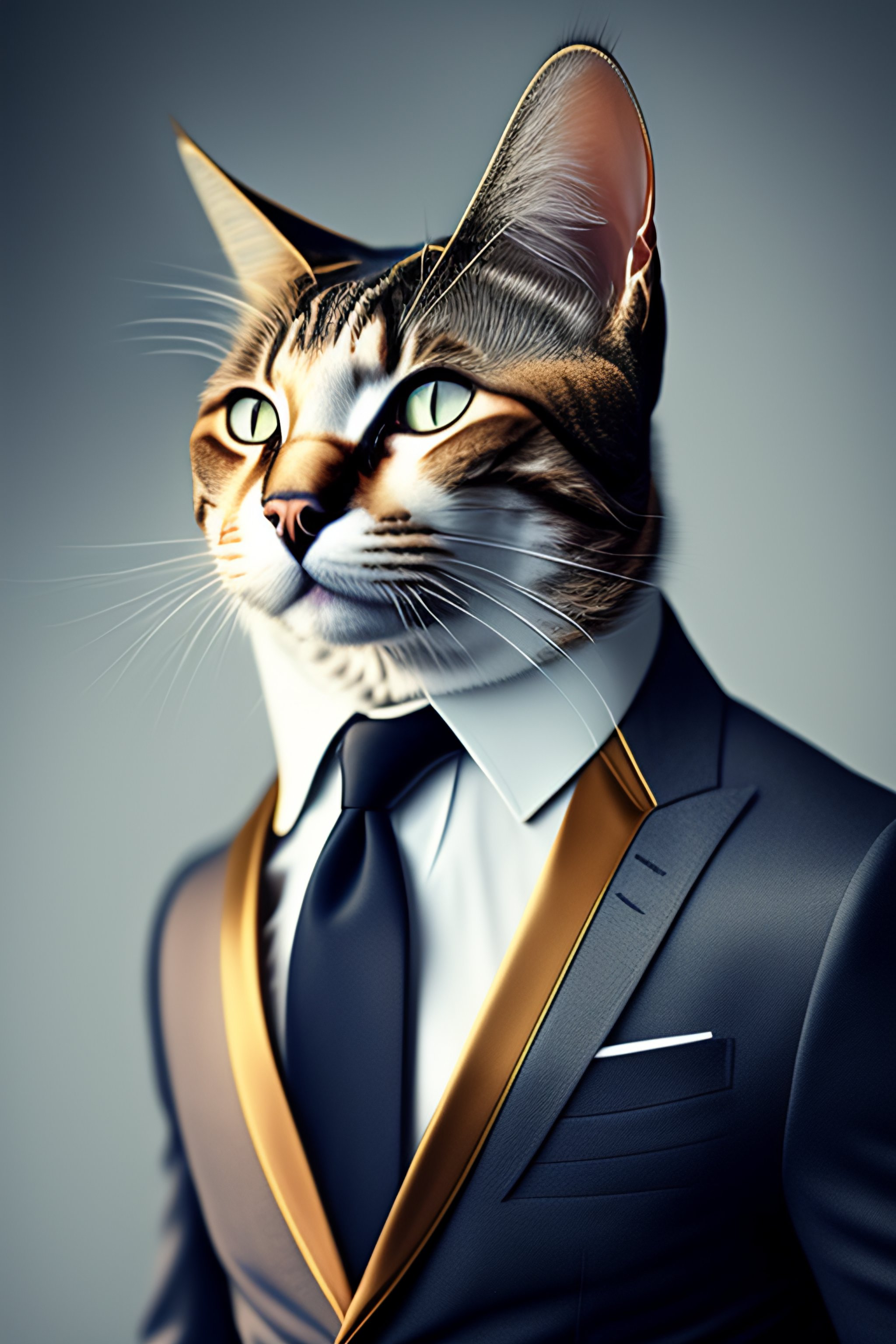 Lexica - Cat in a suit