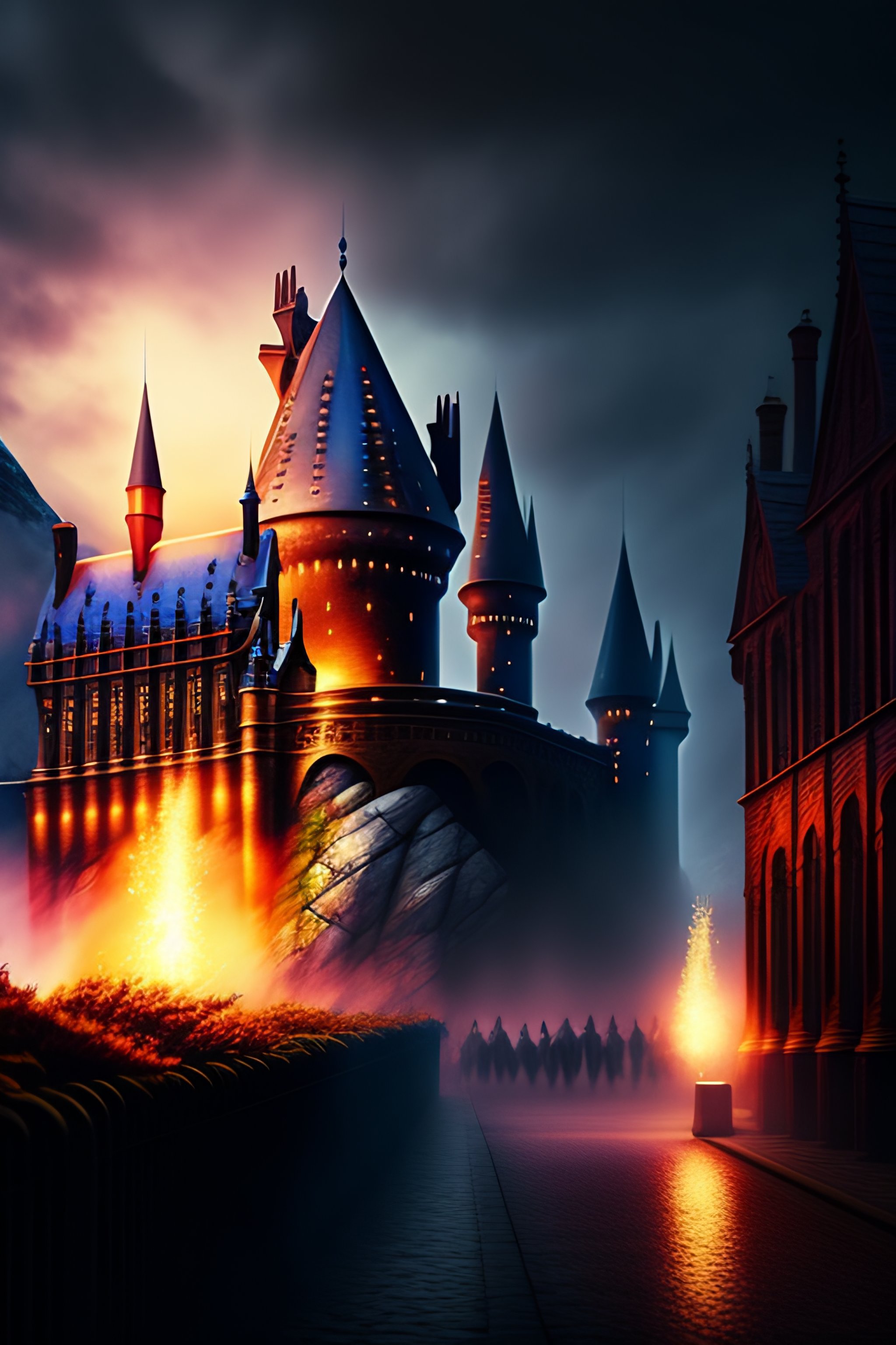 Lexica - Harry potter casting magic spells, HDR, 4K, ultra realistic ...