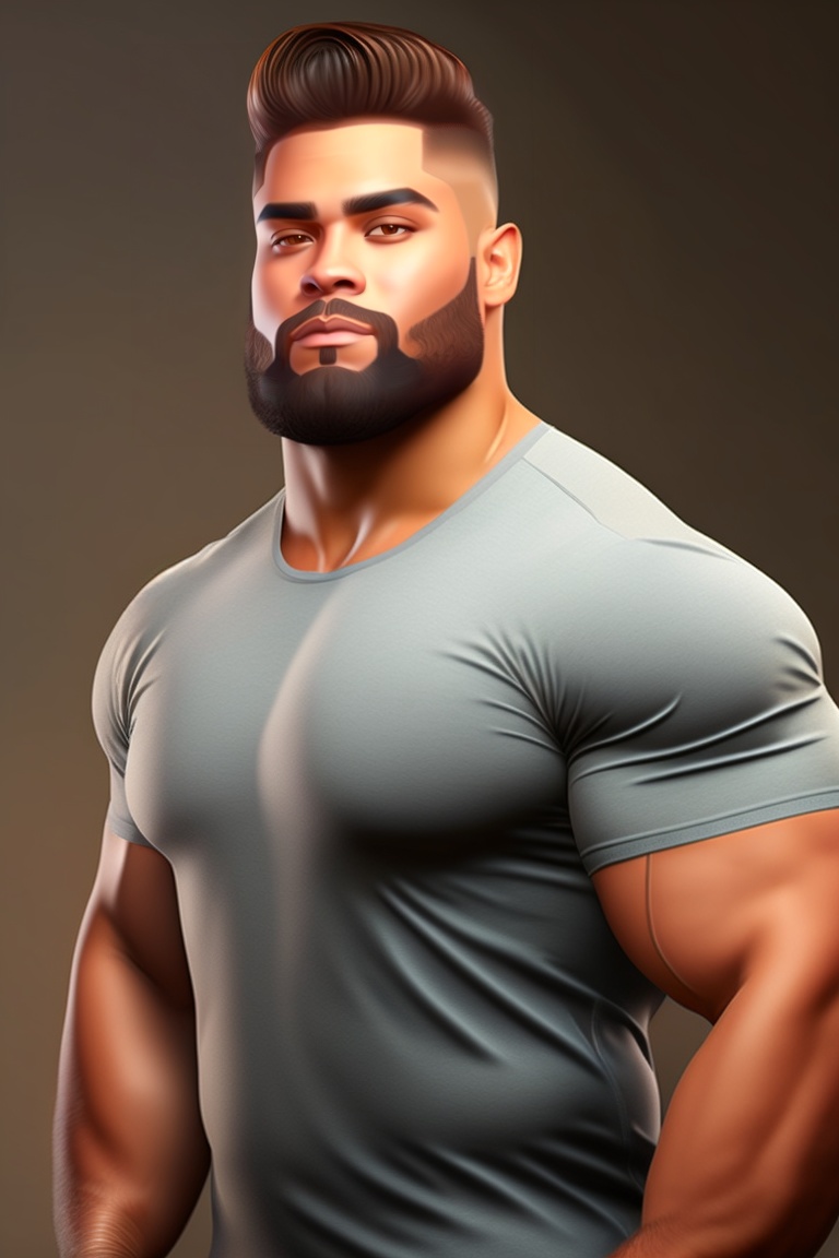 Lexica - 5'8 height, fat guy,with brown skin colour,trimmed beared ...