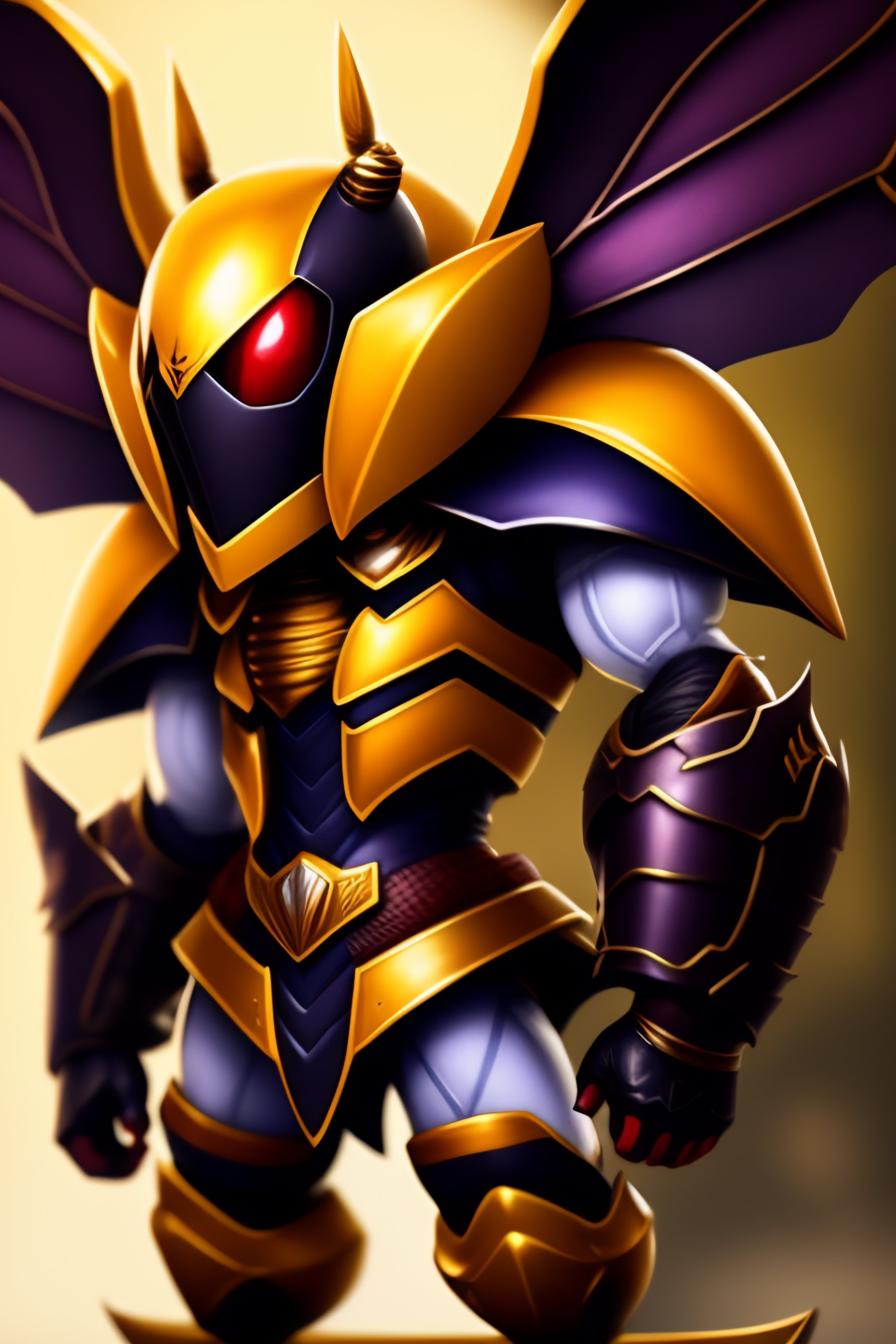 Lexica - Cartoon bee knight looks like Beedrill with a cup of coffee ...
