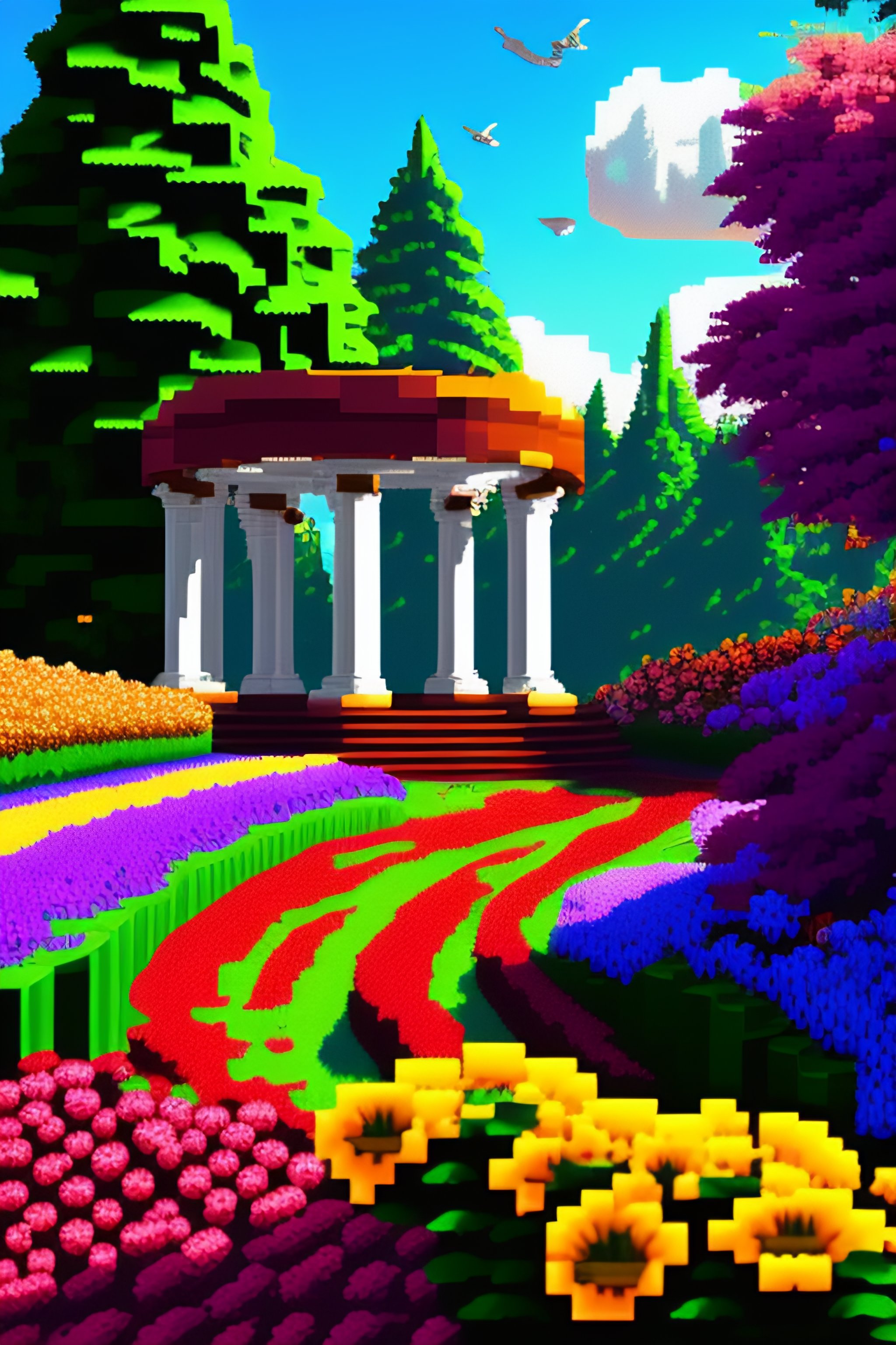 Lexica - Pixel art portland. 3d pixel art 4k wallpaper. incredible ...