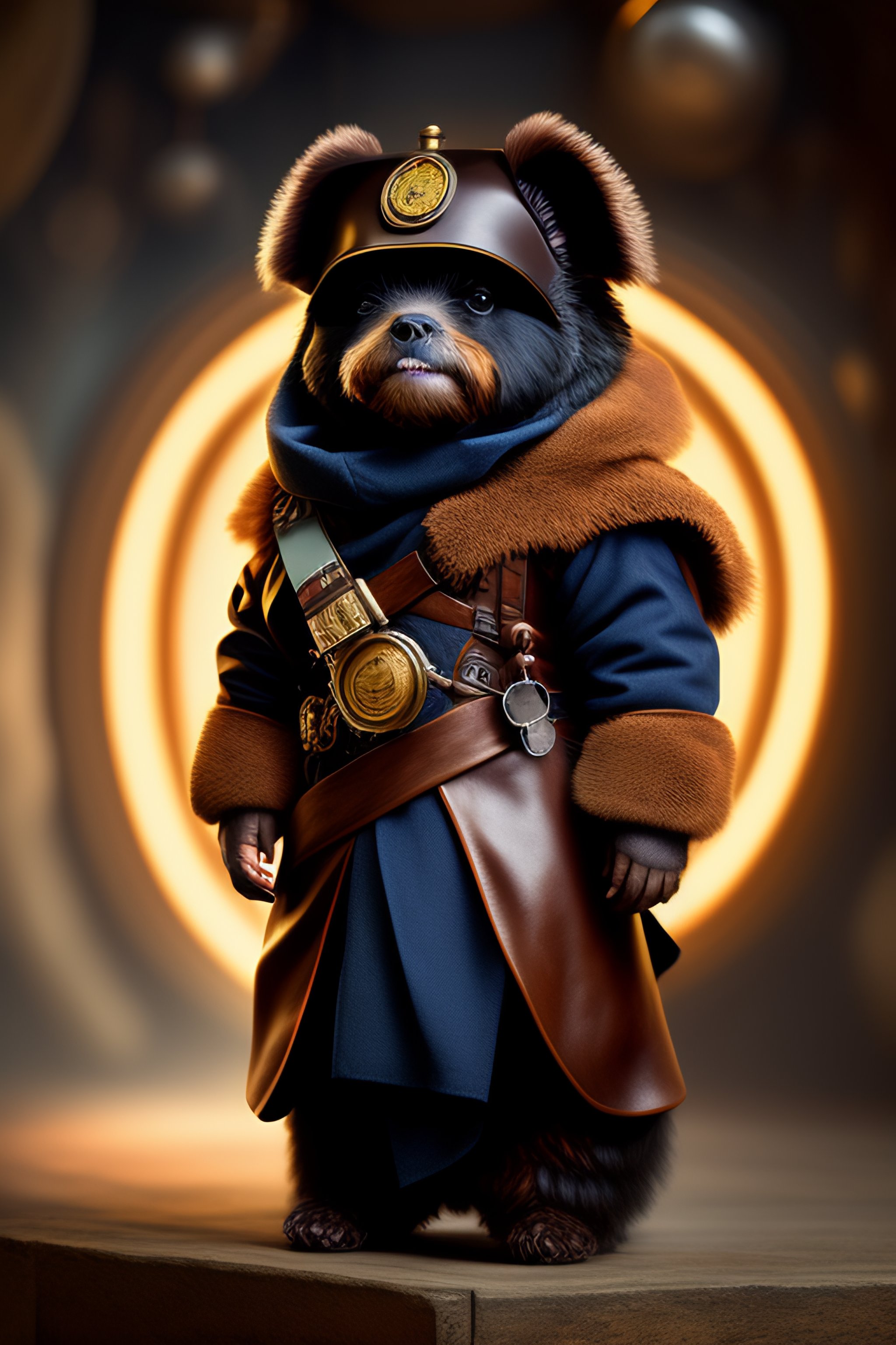 Lexica - Assassin ewok with a steampunk suite