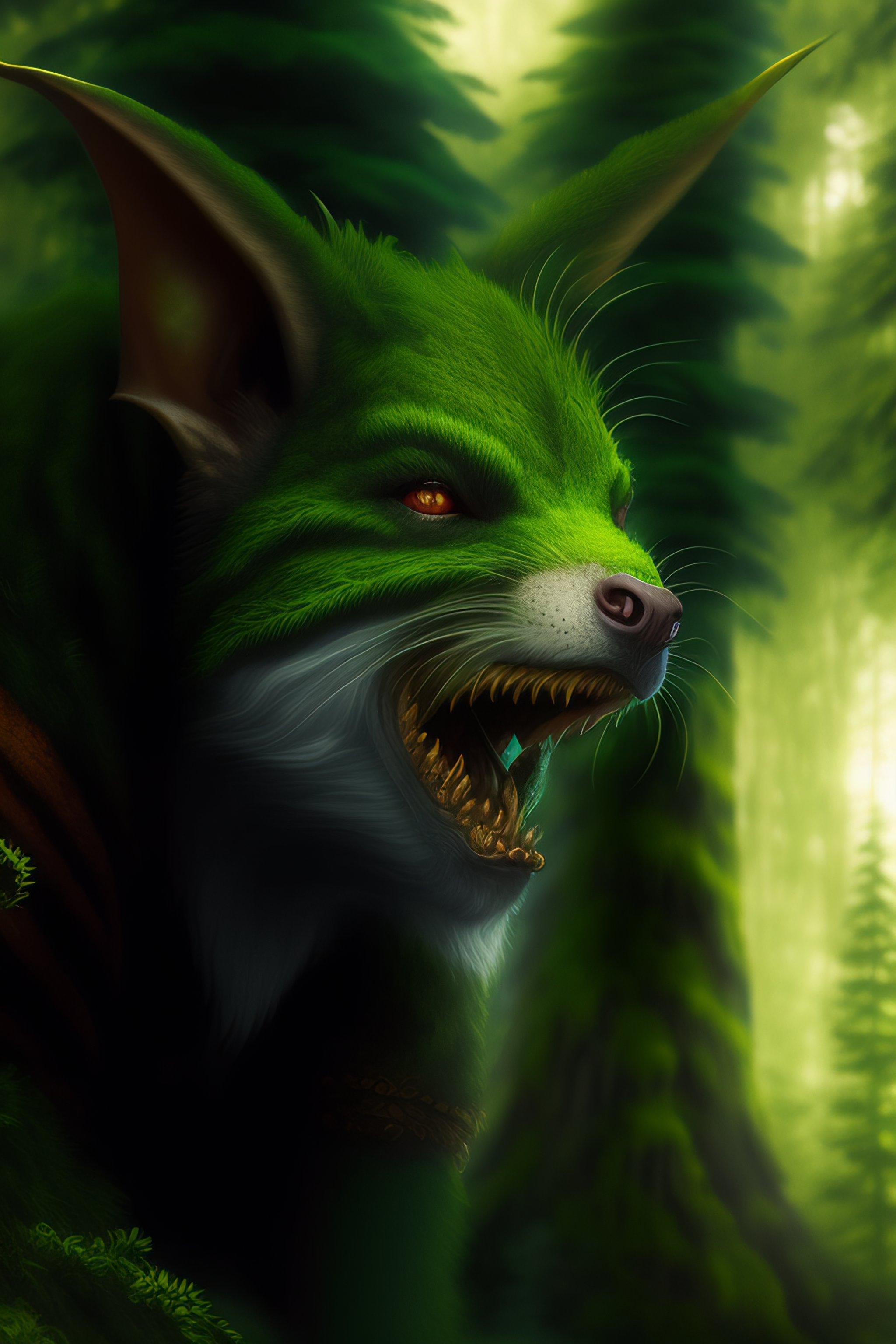 Lexica - The goblin from Slavic mythology in the spruce forest