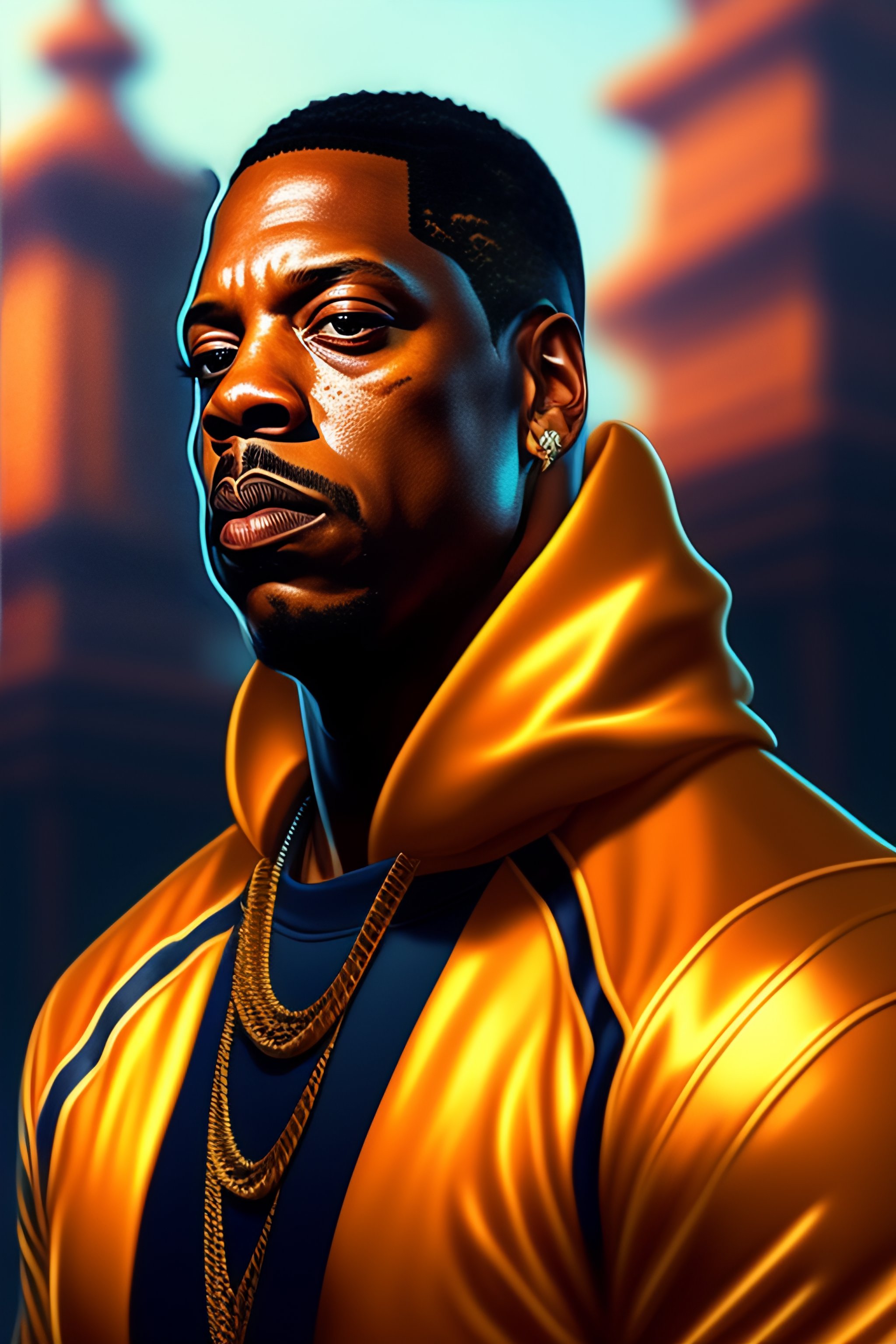 Lexica - Pixel art of Jay-Z, looking angry, content, calm, streetwear ...