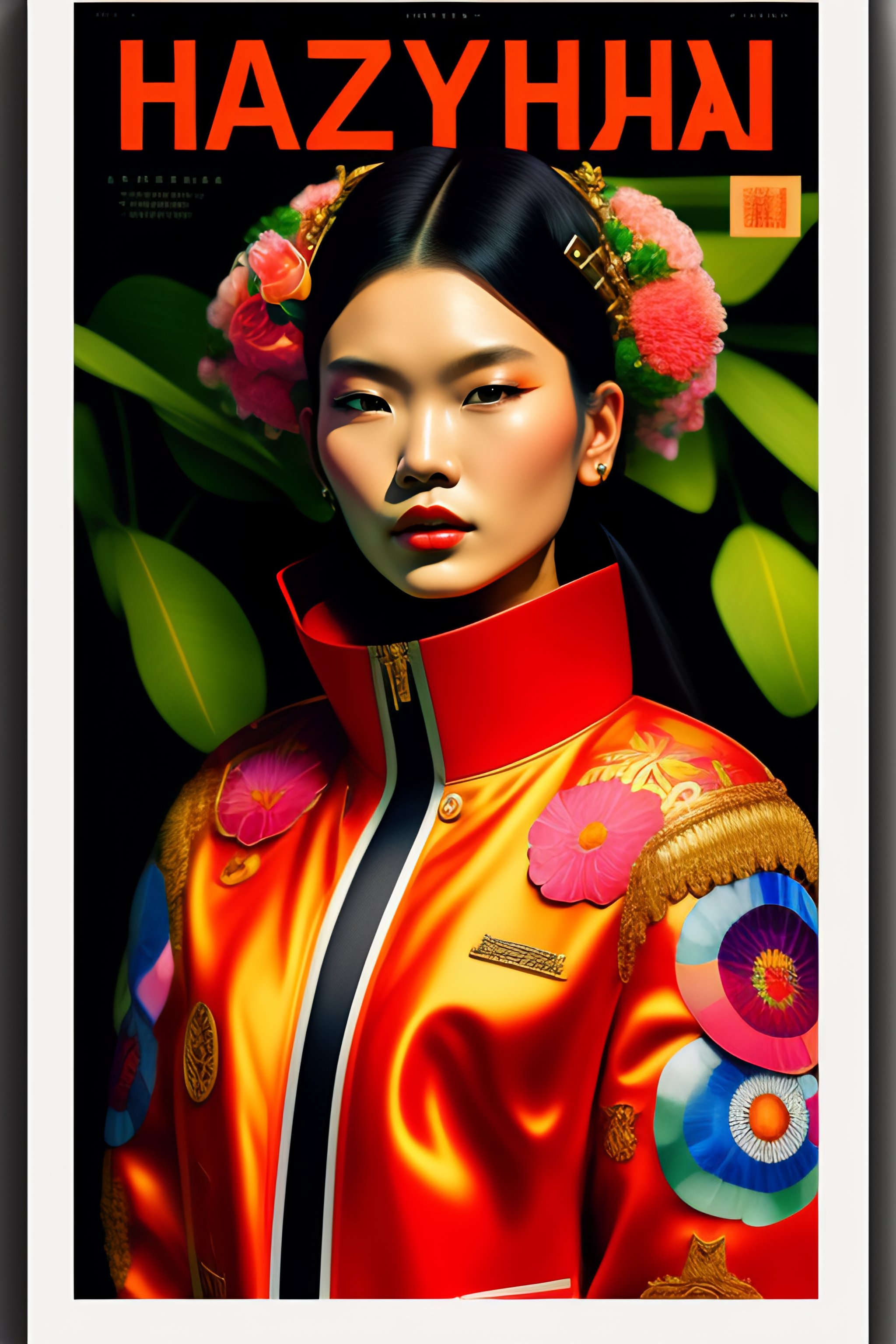 Lexica - Magazine cover poster, upper portrait of soldier wearing ...