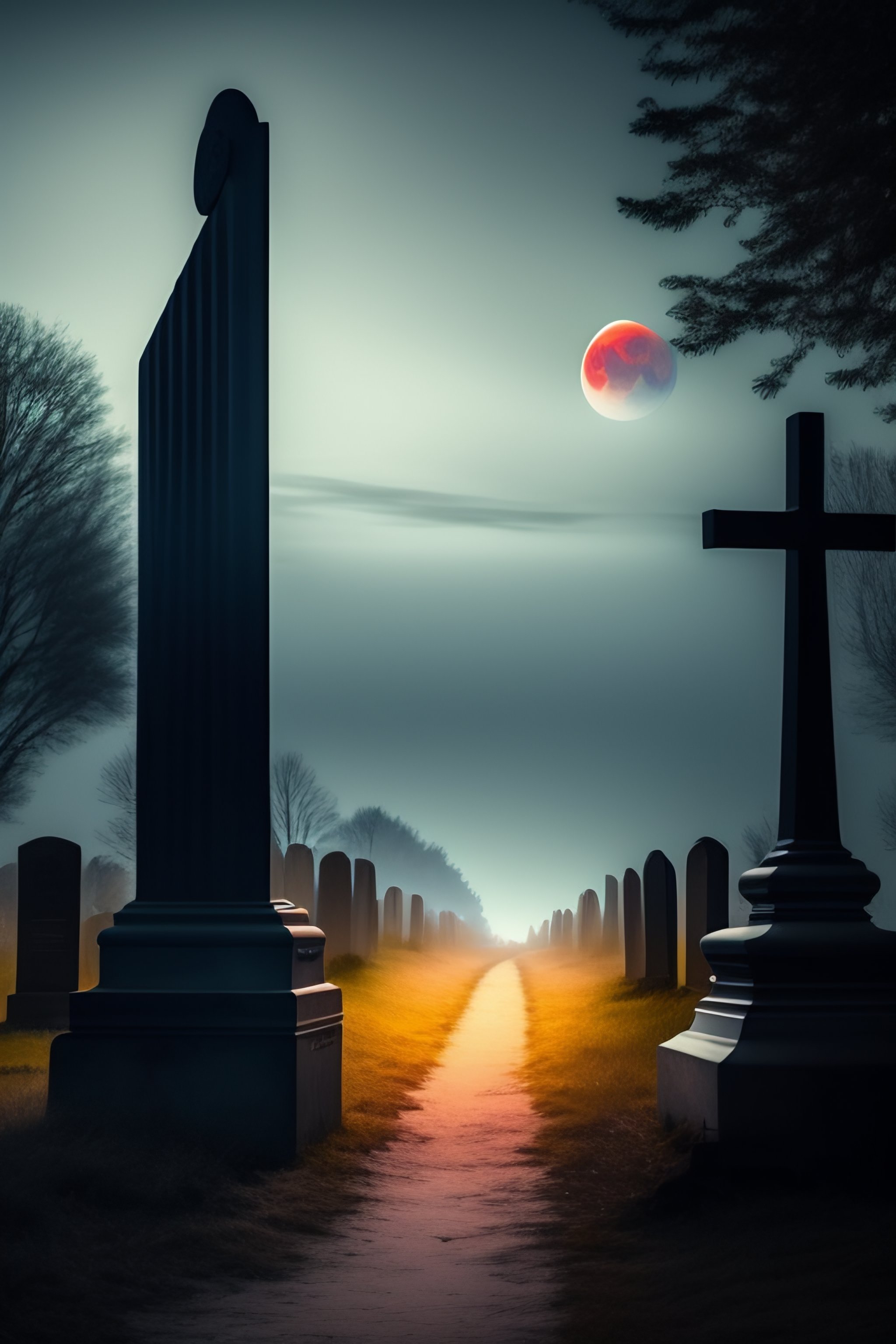 Lexica - In the cemetery, blood moon, think I hear them crawling It's ...