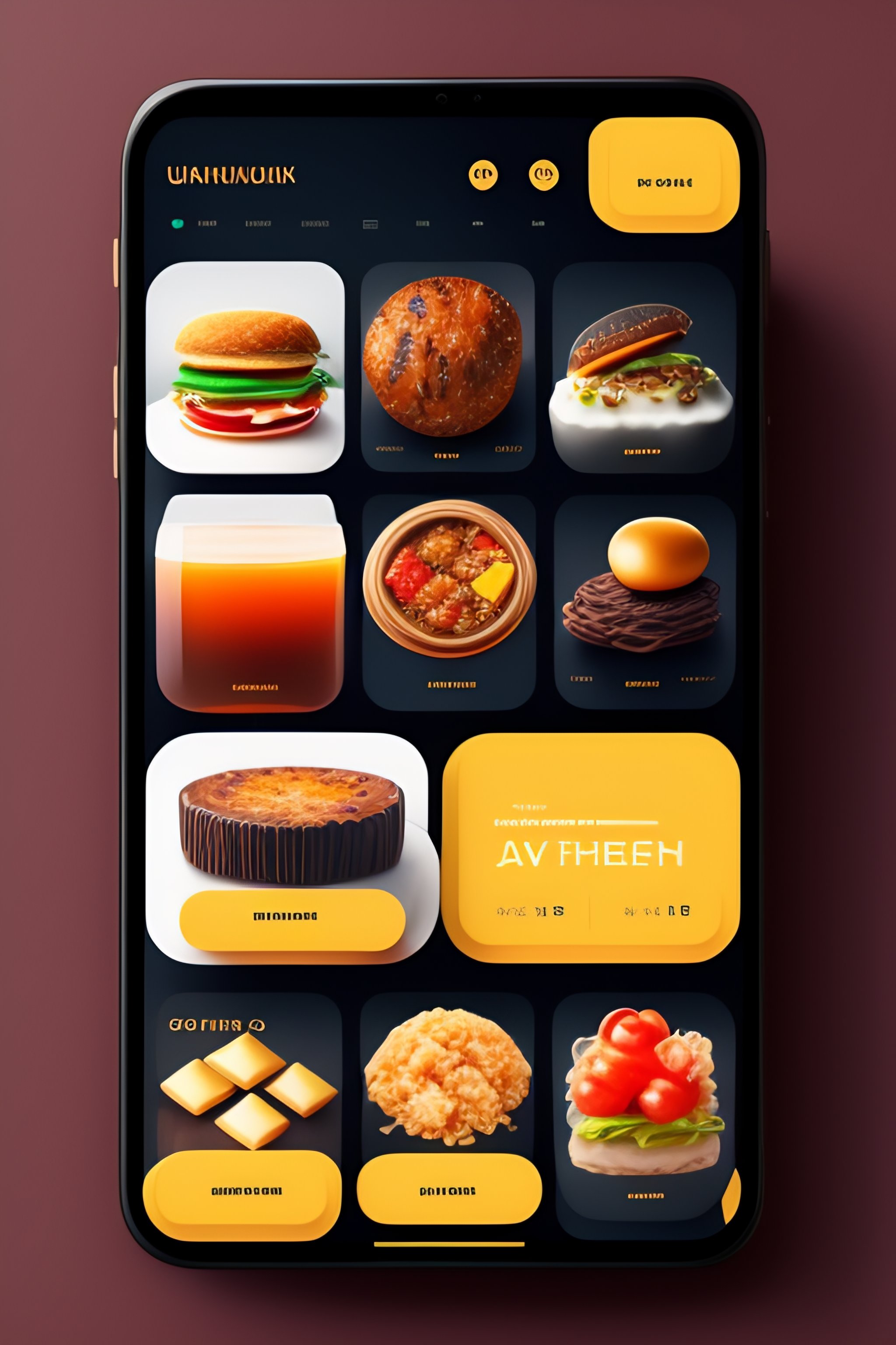 Lexica - UI design, food, behance, dribbble