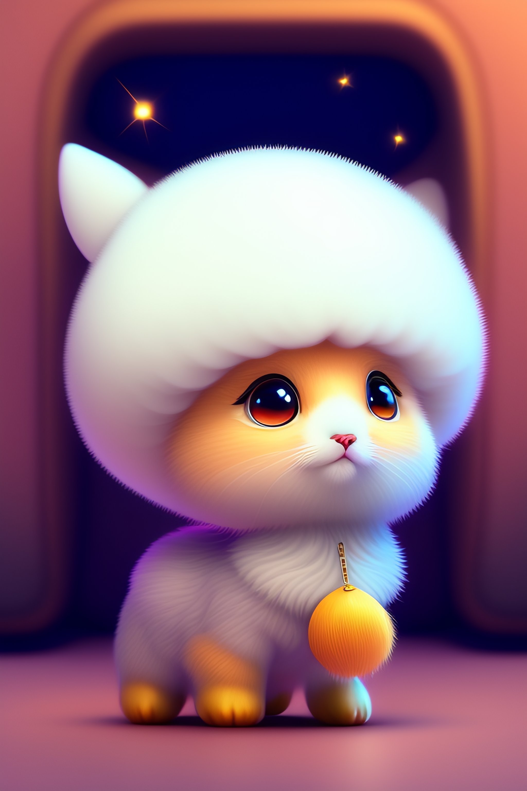 Lexica - Cute and adorable cartoon fluffy baby rhea, fantasy, dreamlike ...