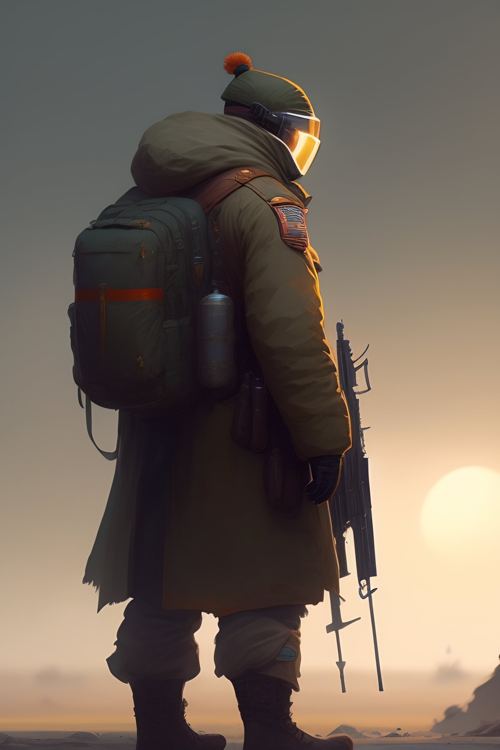 Lexica - Character design for a masked soldier by hethe srodawa, greg ...