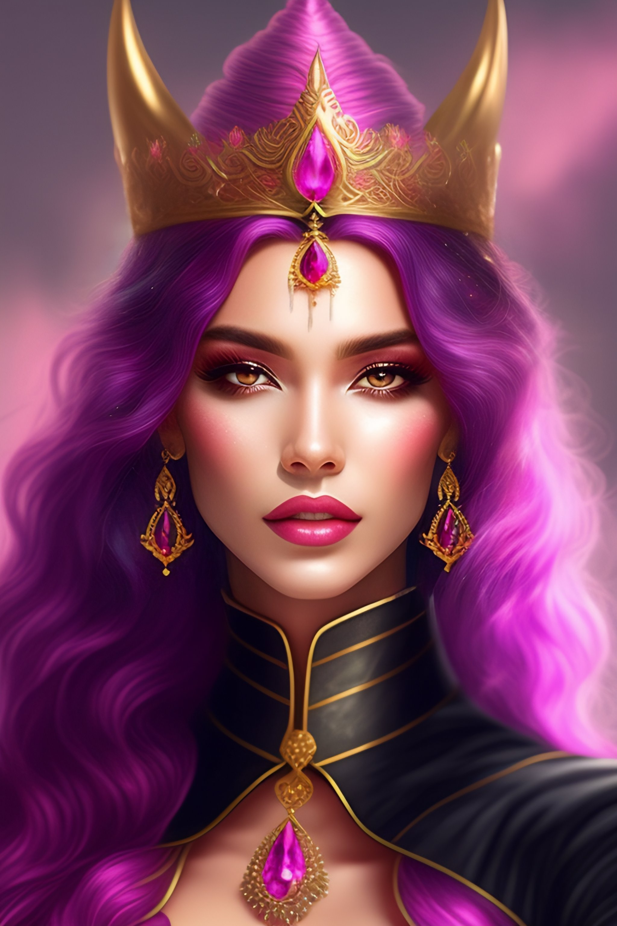 Lexica - Witch princess goddess pink