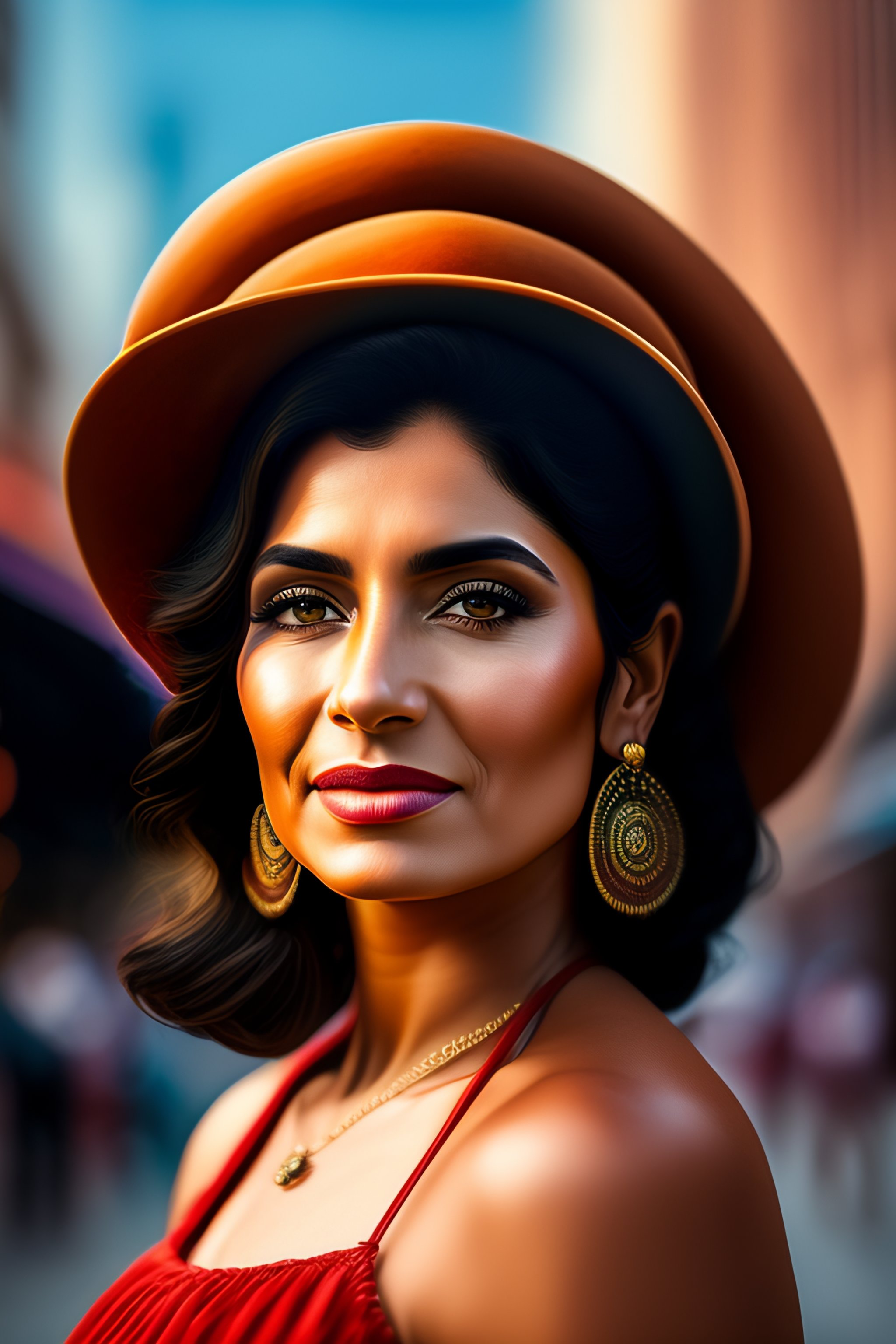 Lexica - Portratit woman standing Cuca Gamarra