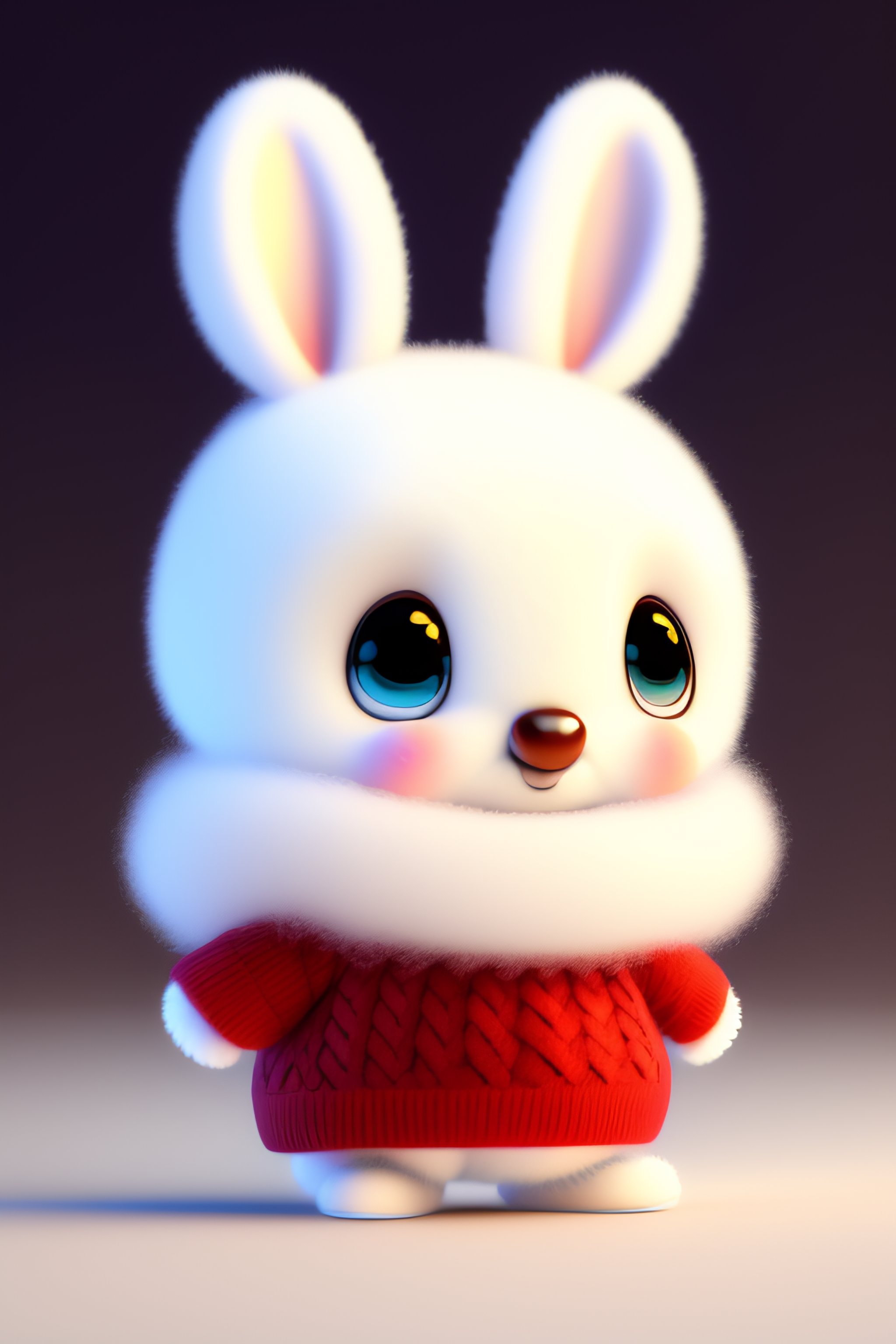 Lexica - Pixar style,cute baby pixar style white fairy rabbit ,Singing ...