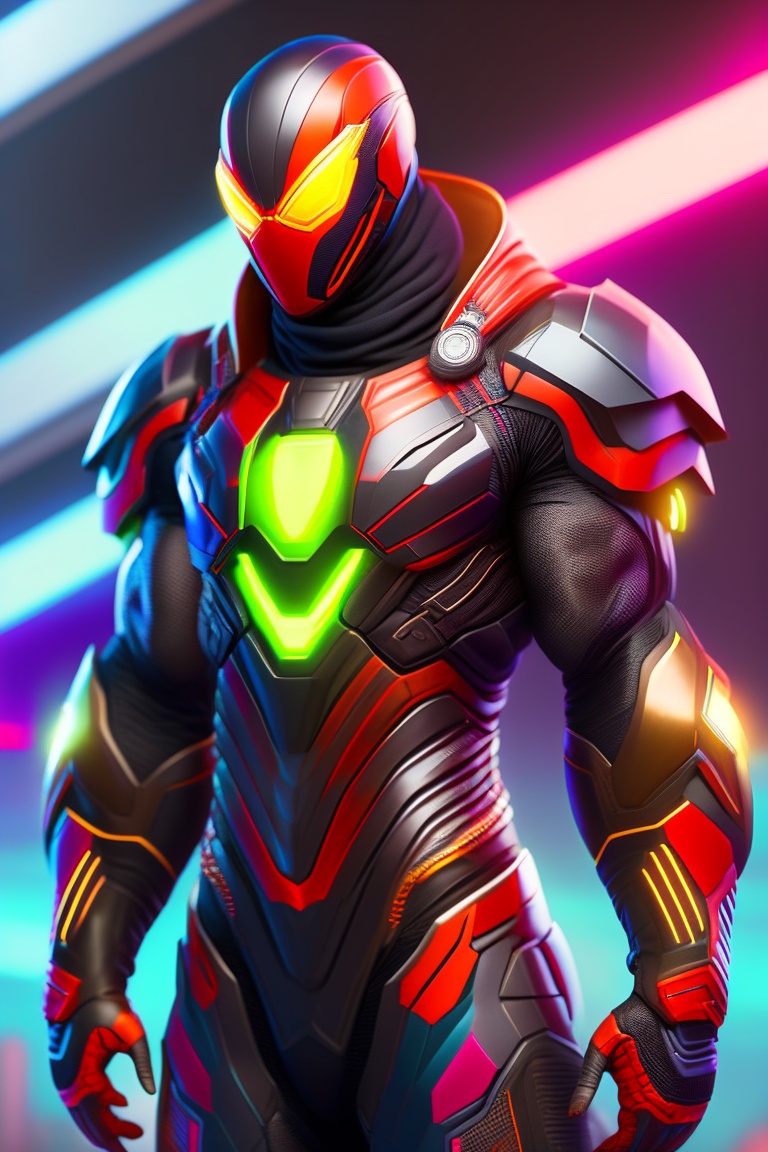 Lexica - Cyberpunk armor, spiderman venom fusion, 1 character with ...
