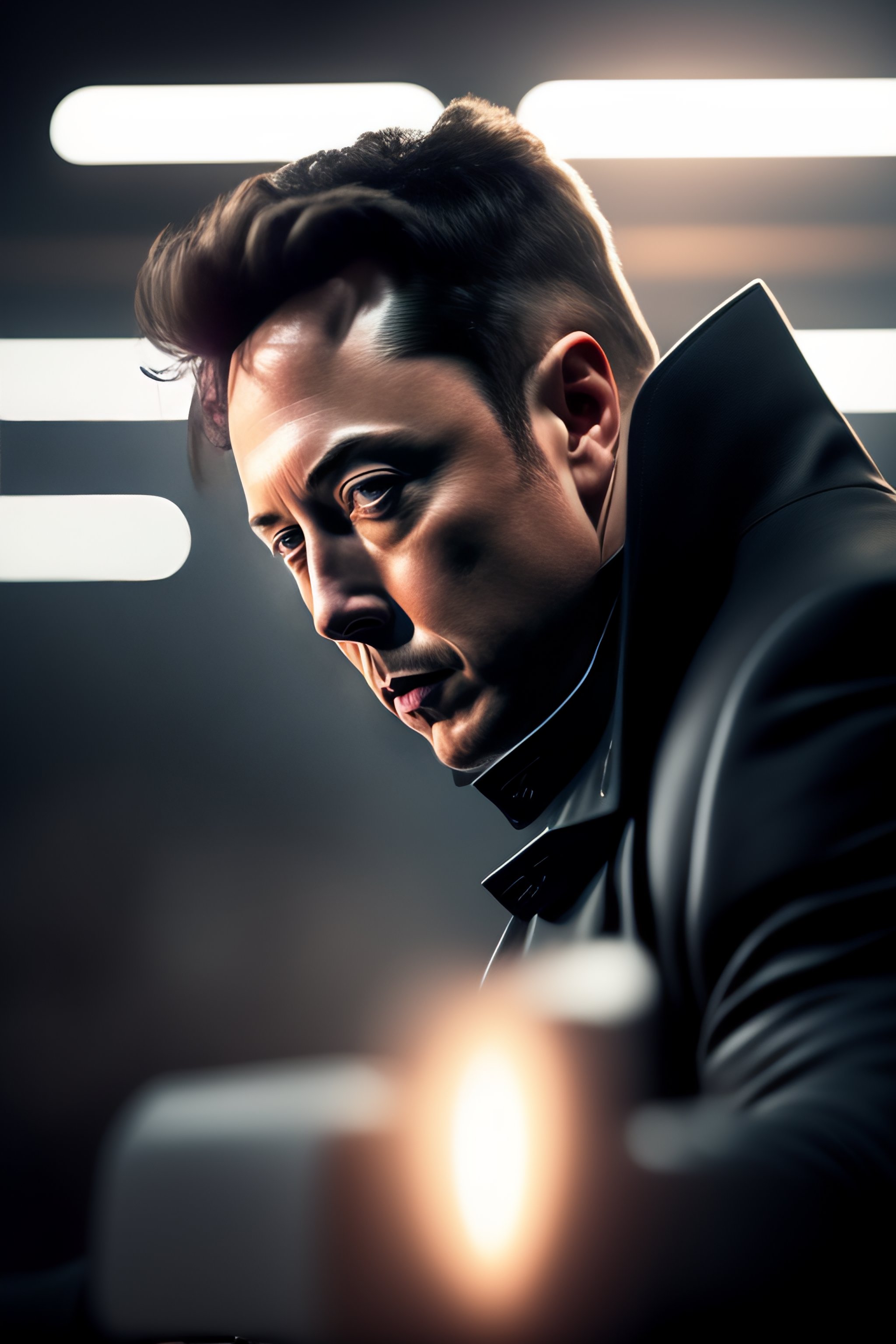 Lexica - Portrait of elon musk fighting the matrix