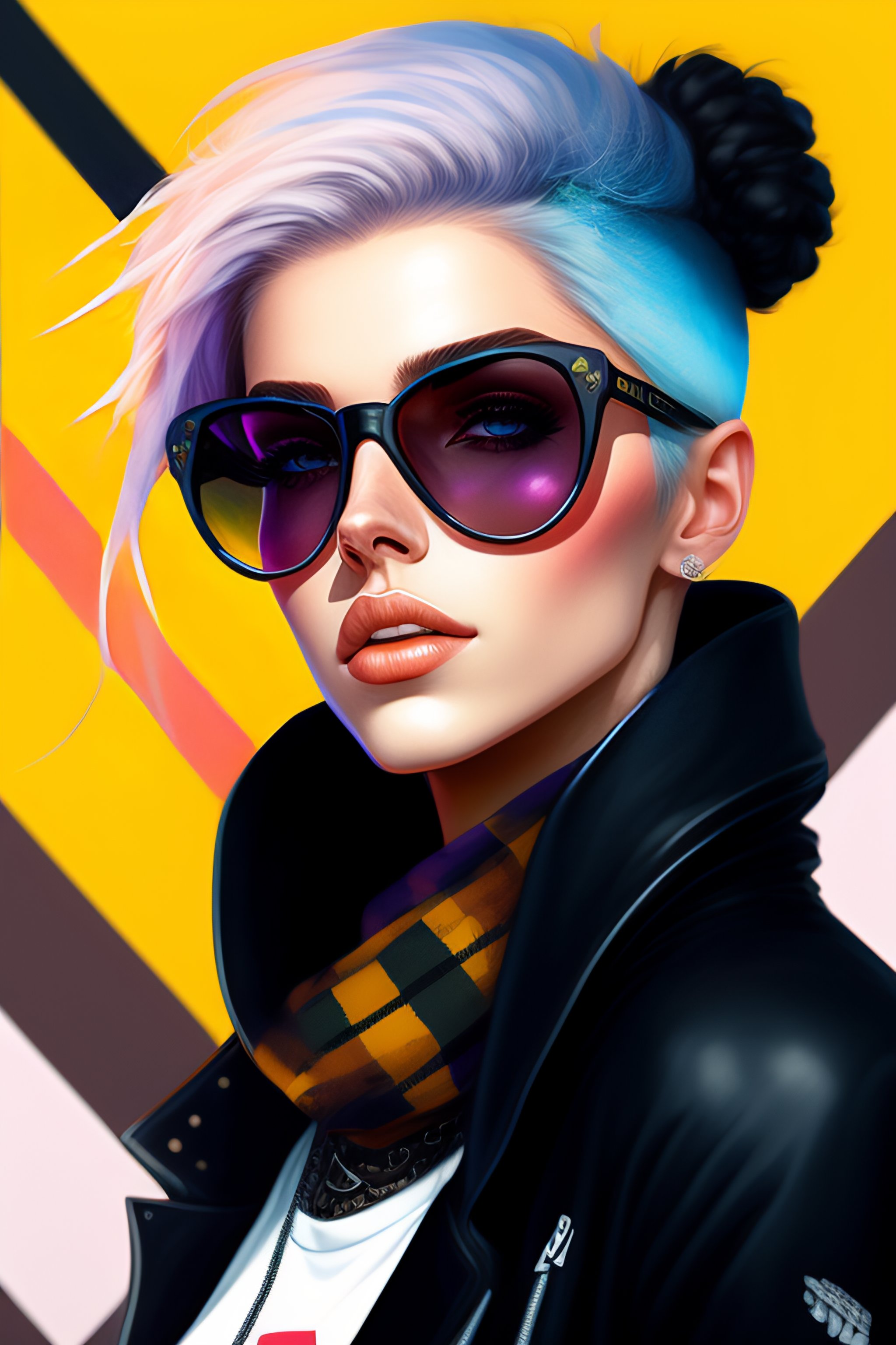 Lexica - Highly detailed portrait of a sewer emo punk anna kendrick ...