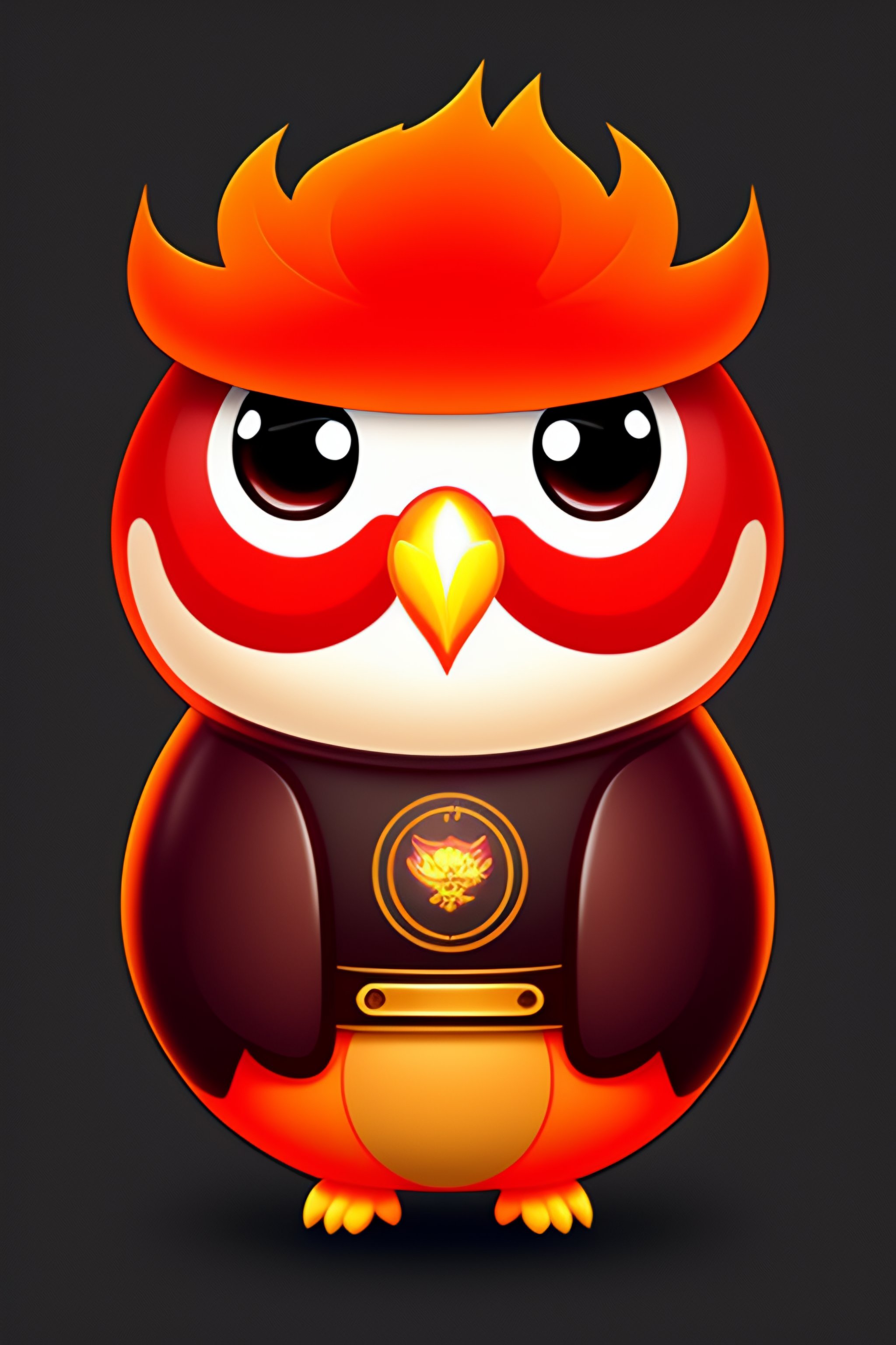 Lexica - Cute chibi kawaii fire 🔥 owl