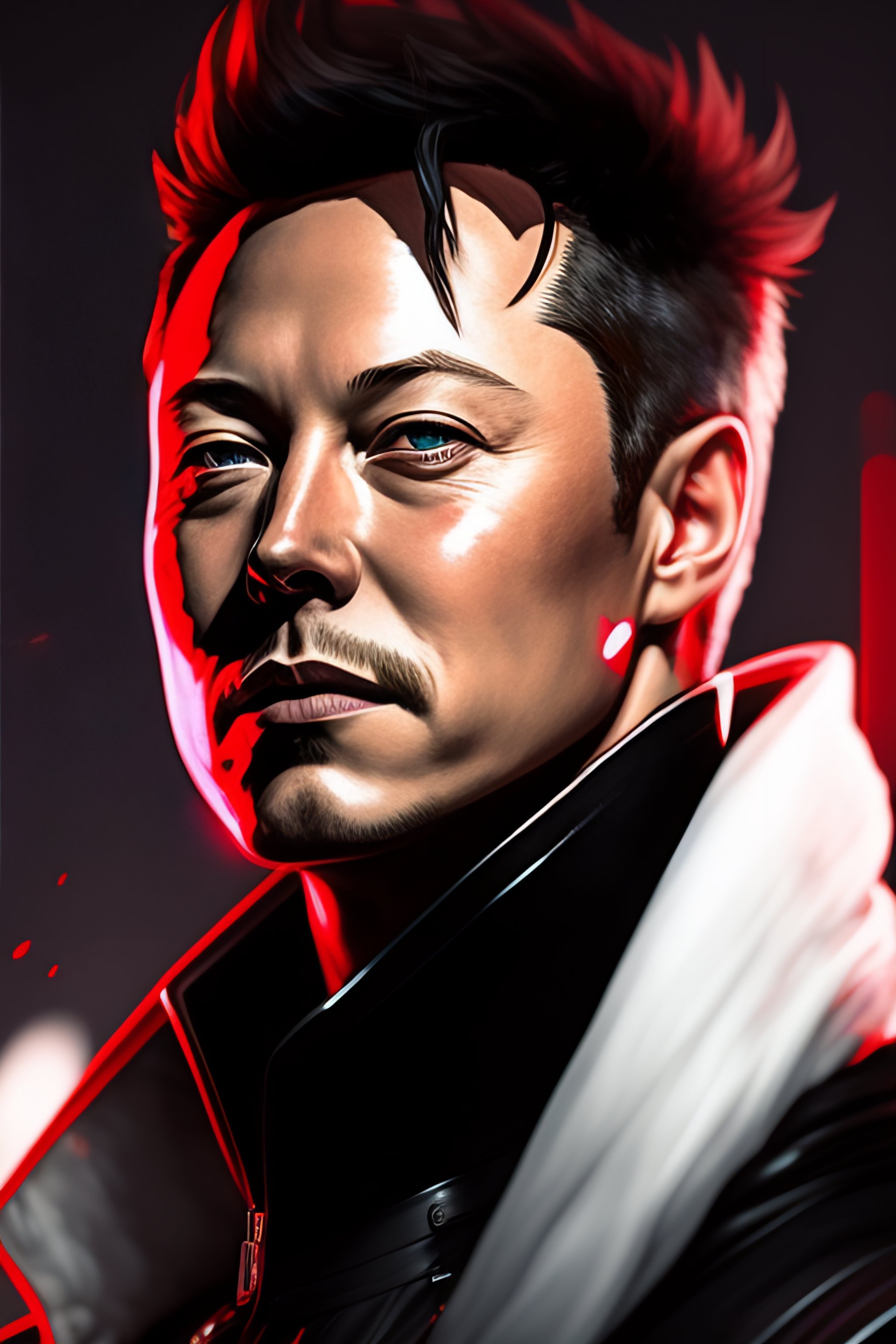 Lexica - Highly detailed portrait of elon musk, by Dustin Nguyen ...