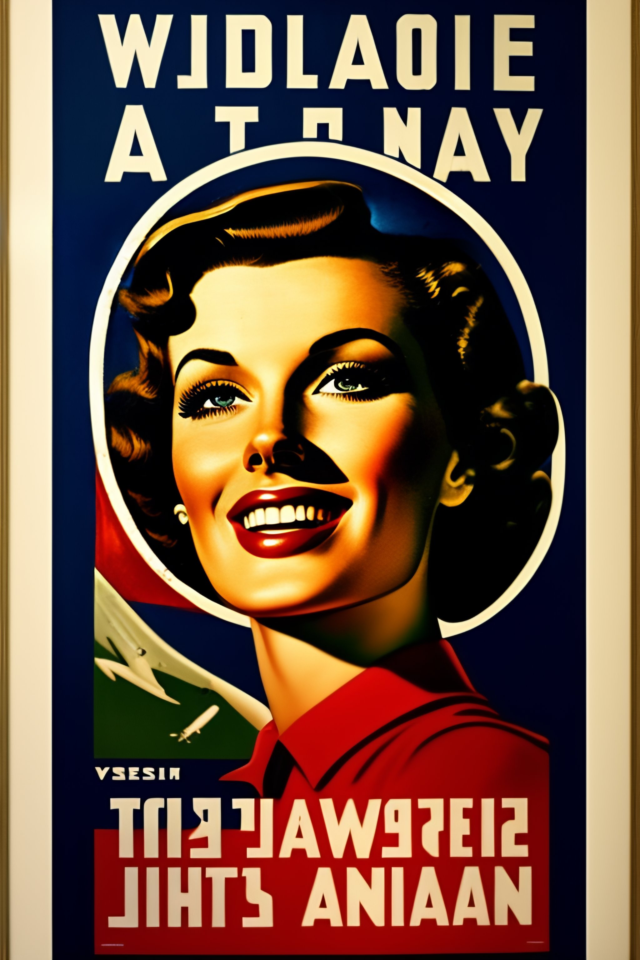Lexica - Wwii propaganda recluting poster about alien attacking ...