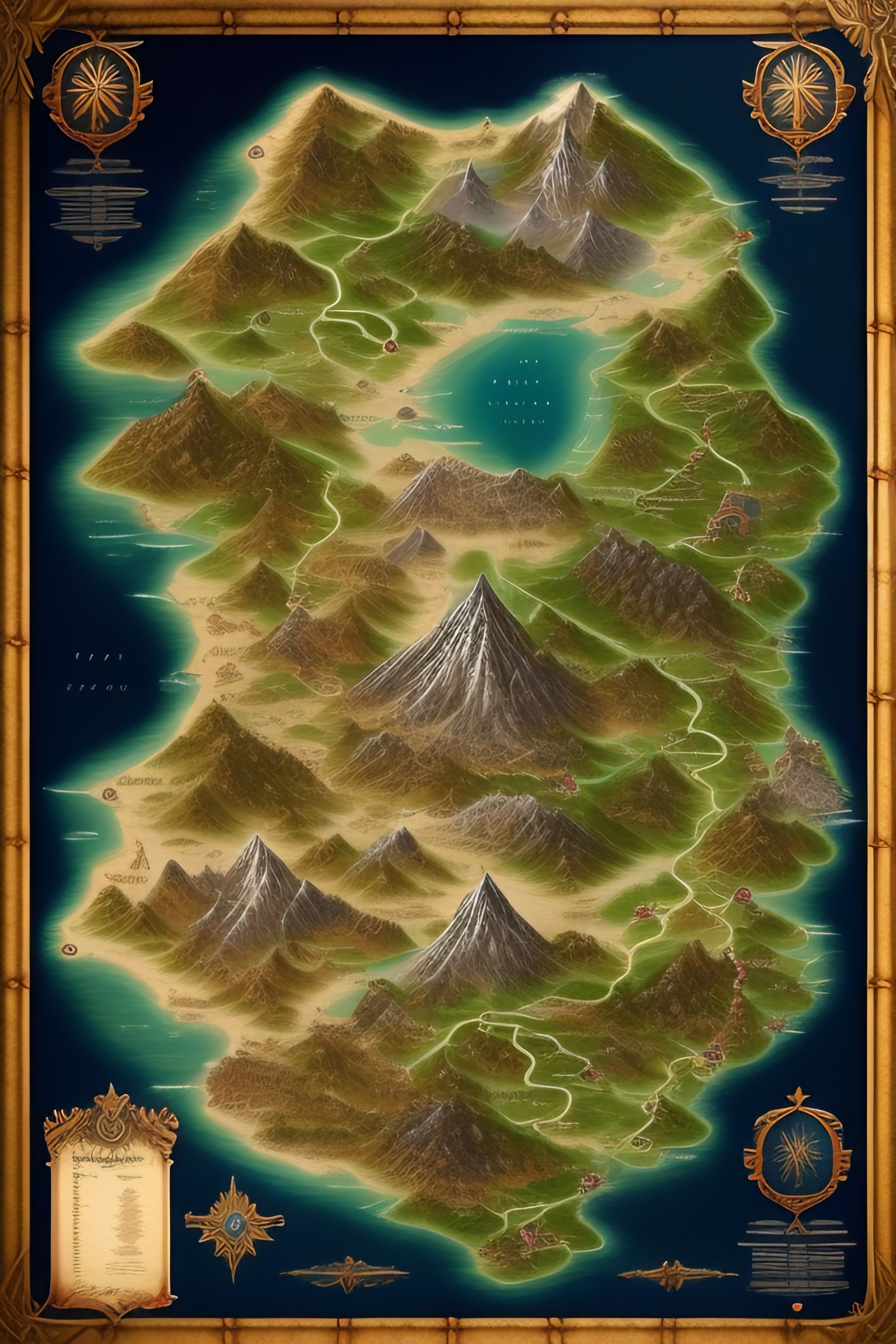 Lexica - The lord of the rings style, tabletop map, cities, towns ...