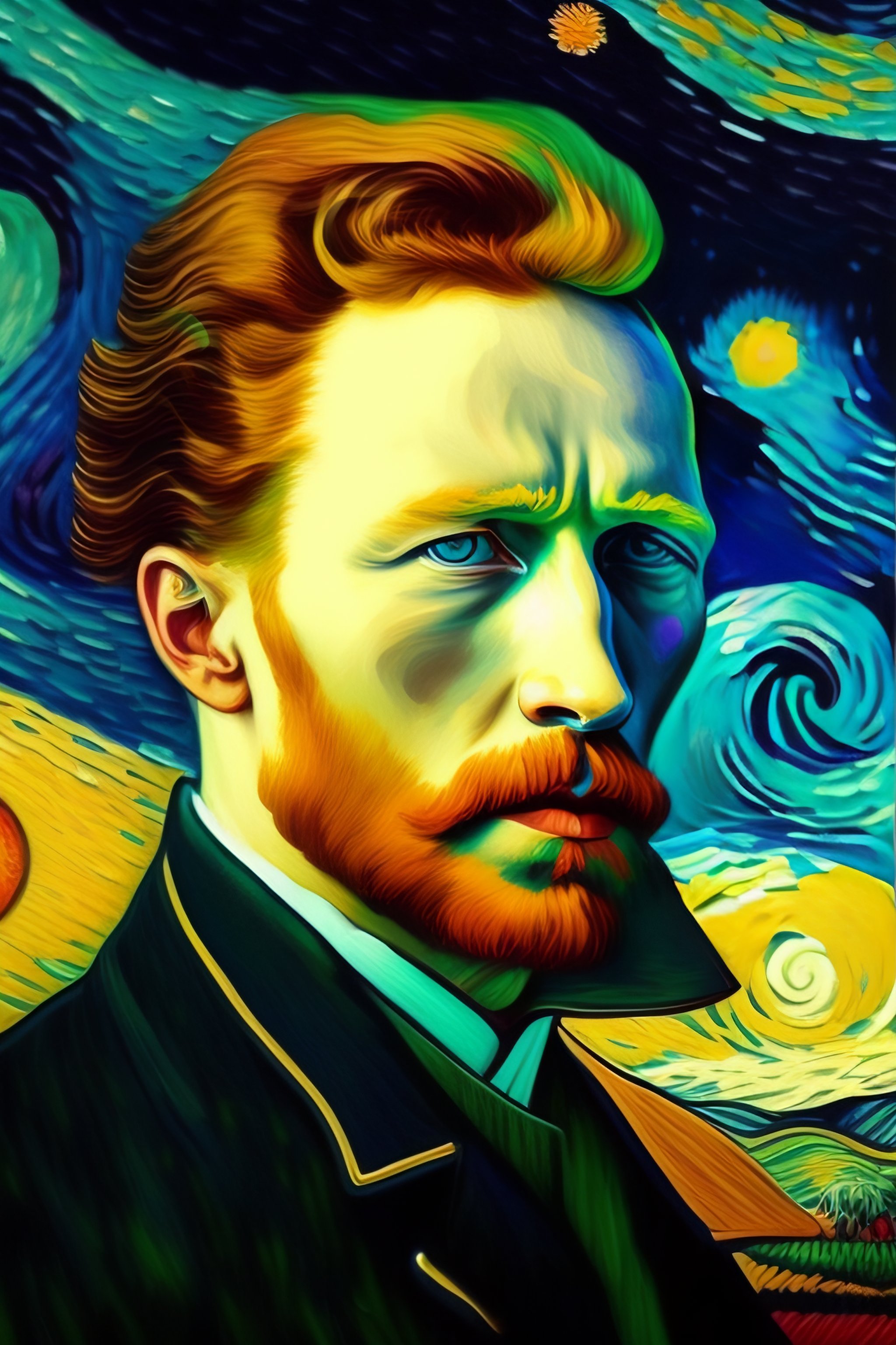 Lexica - Van gogh style, sad old color, oil paint, children's dream HERO