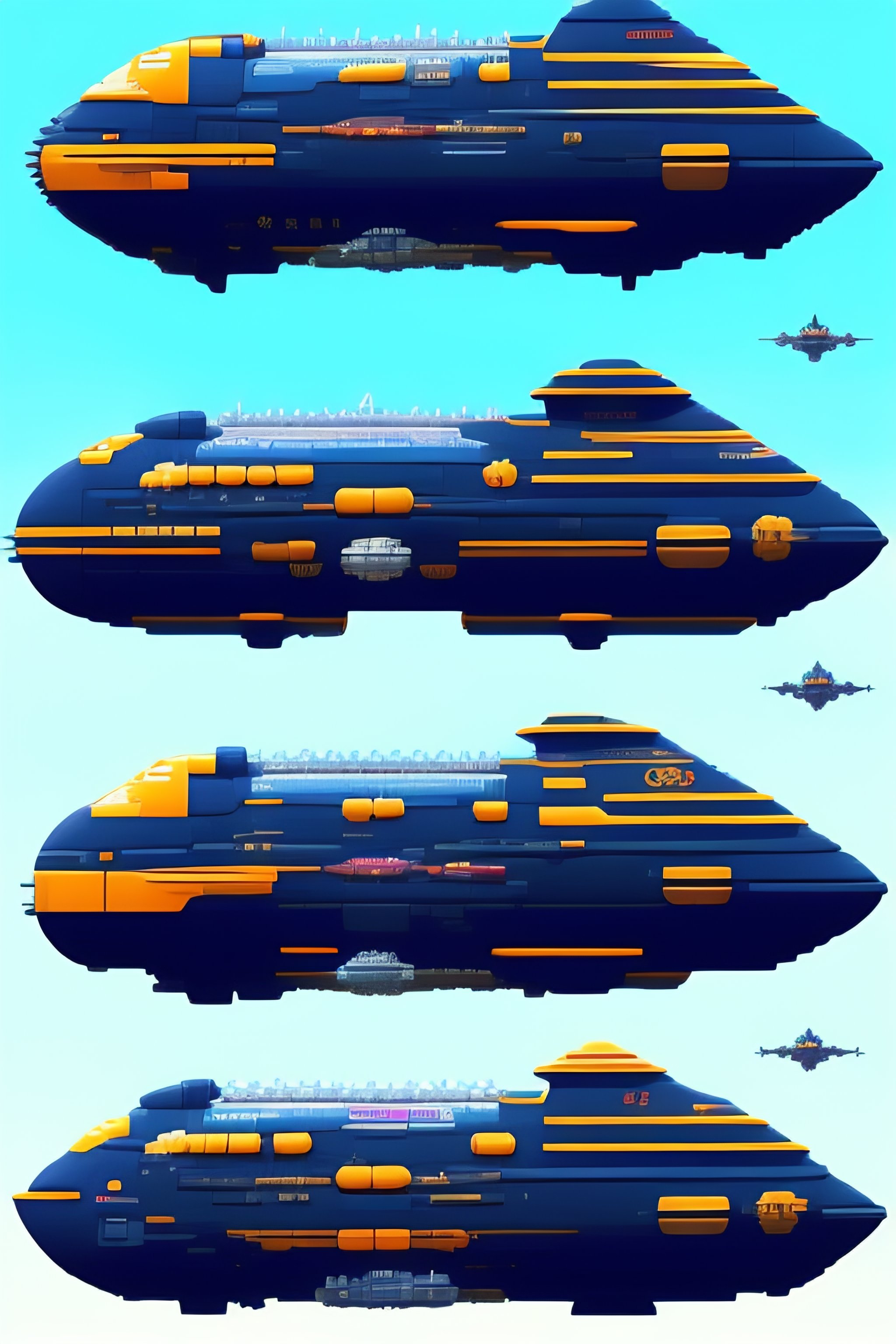 Lexica - Sprite sheet top down spaceship shmup