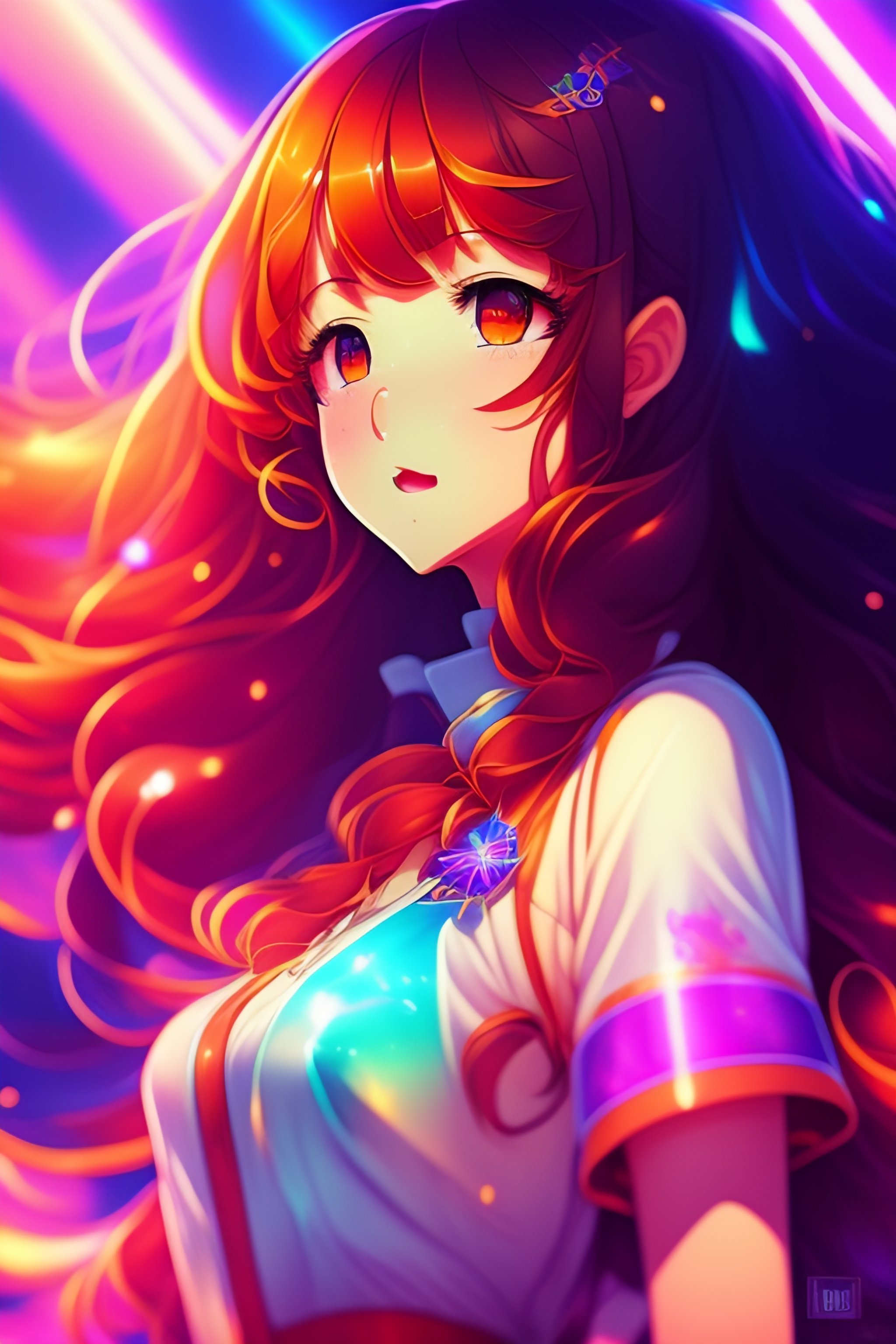 Lexica - Anime style, vivid, expressive, 4k, painting, a cute magical ...