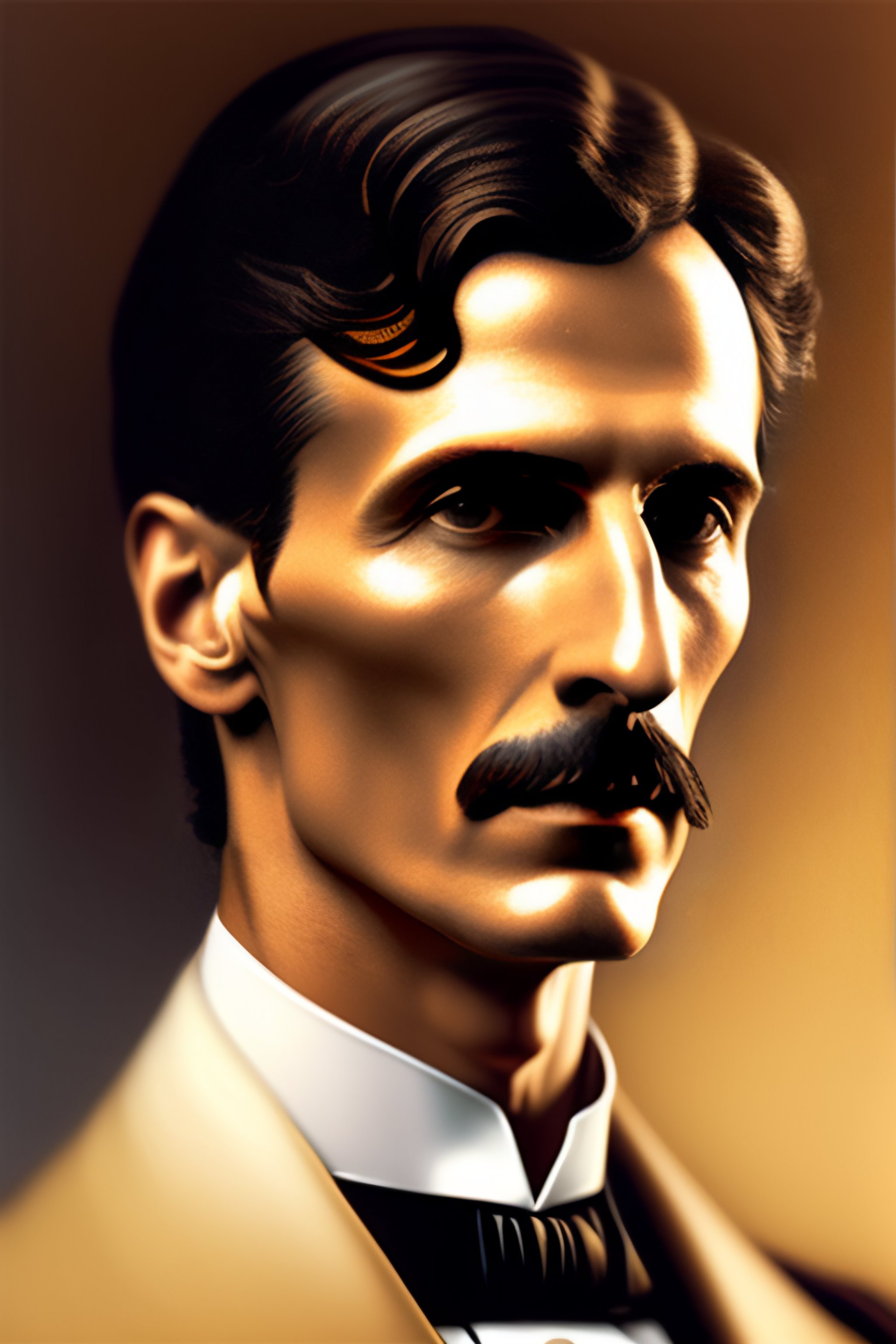 Lexica - Nikola tesla as realistic portrait,