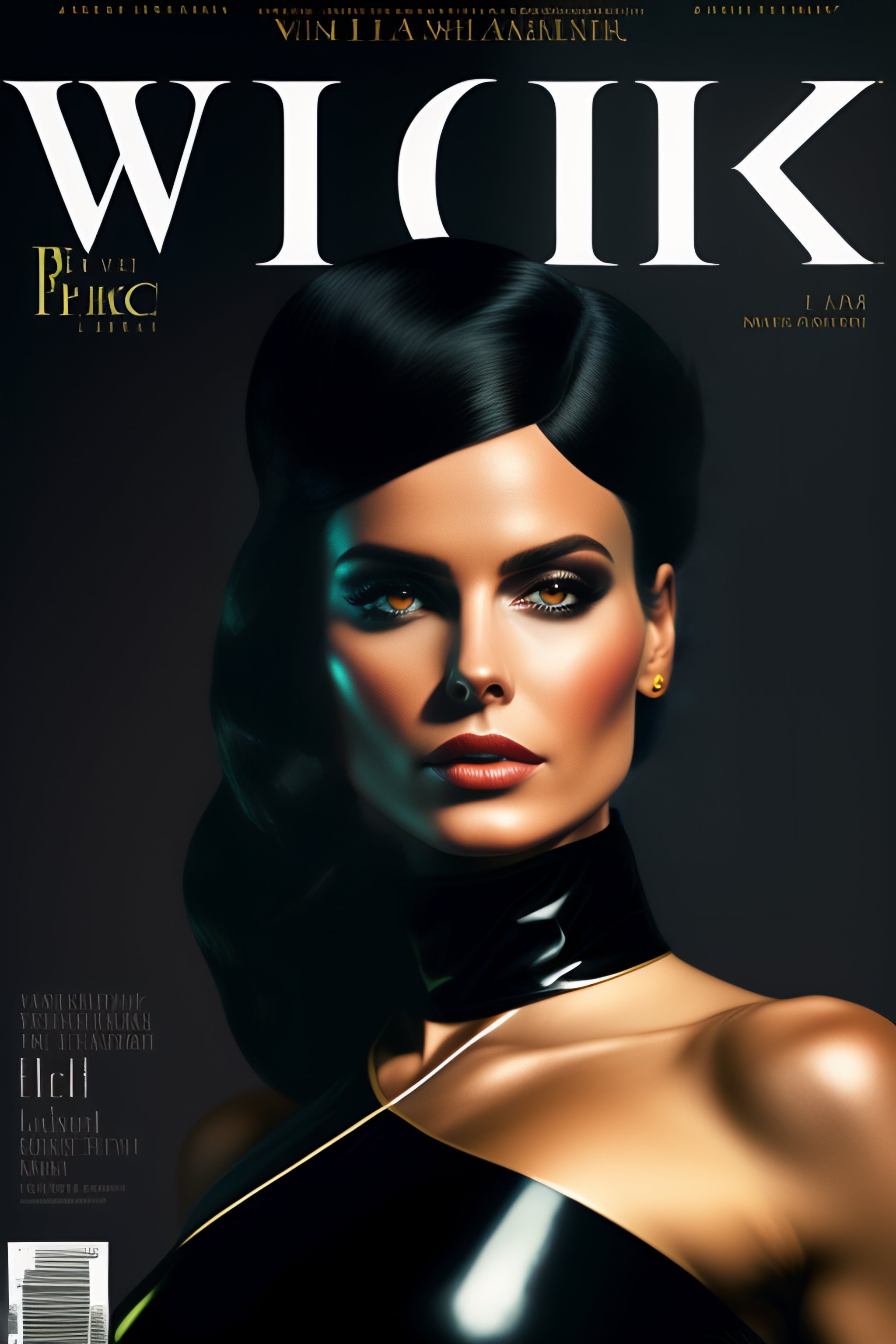 Lexica - Woman in black latex cover