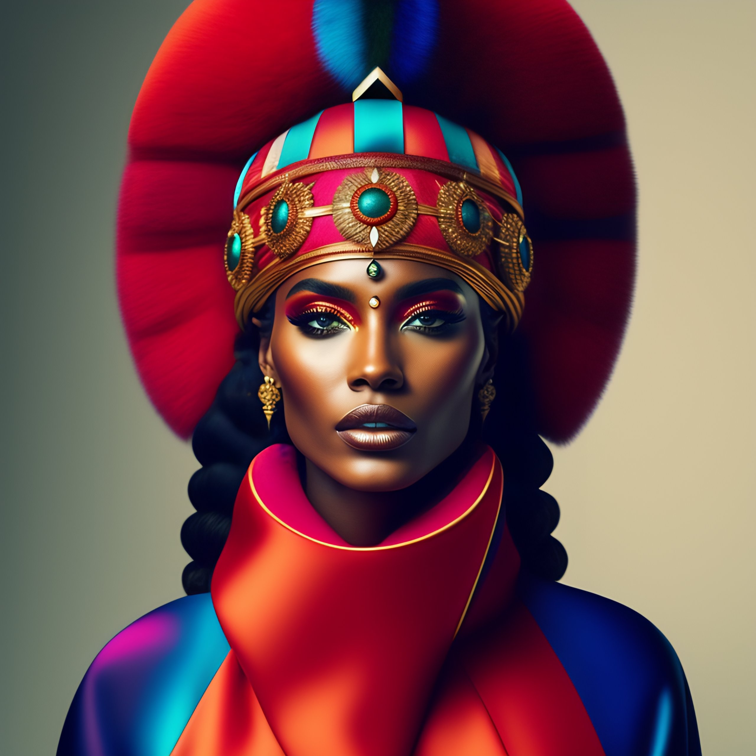 Lexica - Hi-tech, vogue, pretty in headdress, in full length in Qatar ...