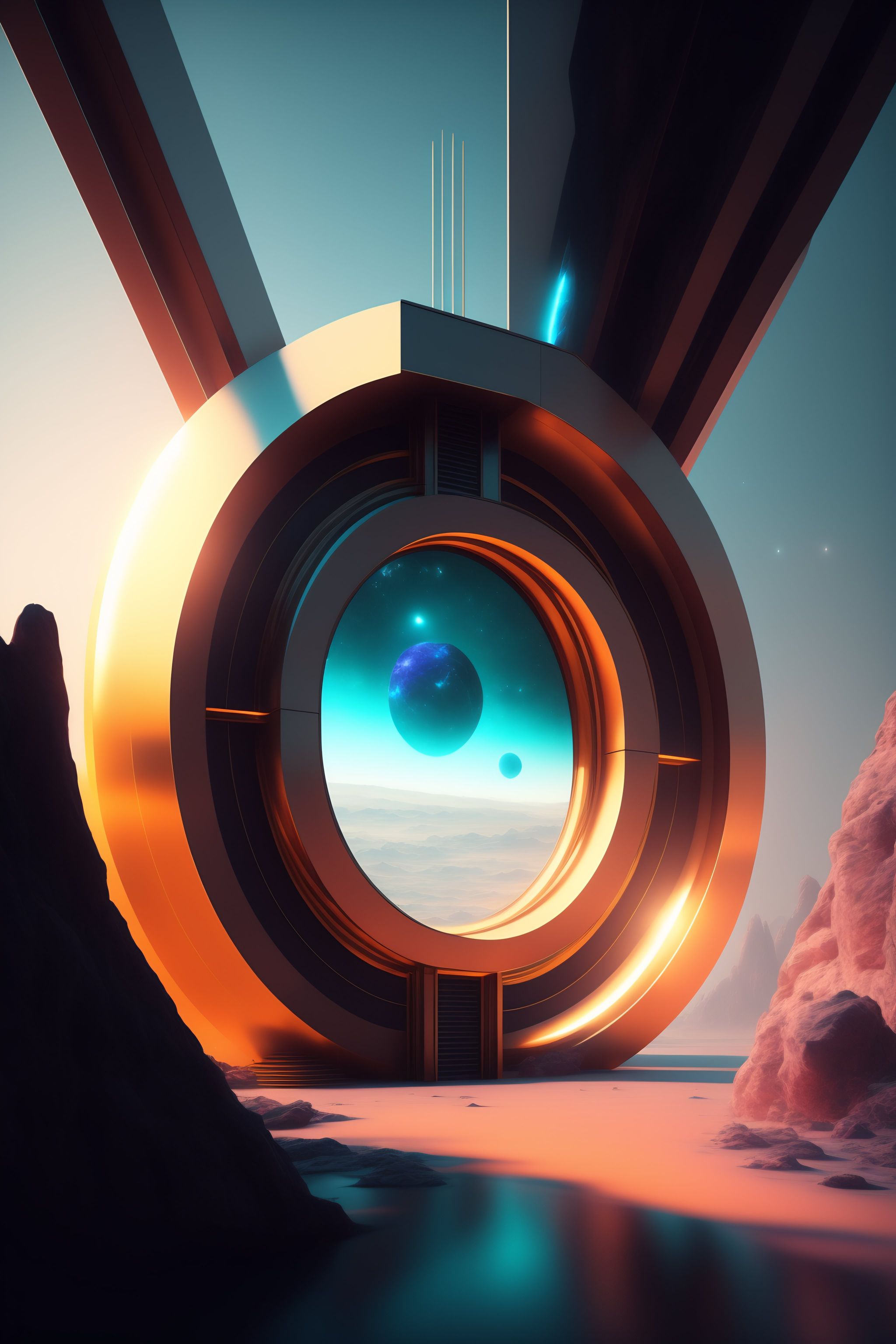 Lexica - Cinematic warp prism portal to another universe, in a ...