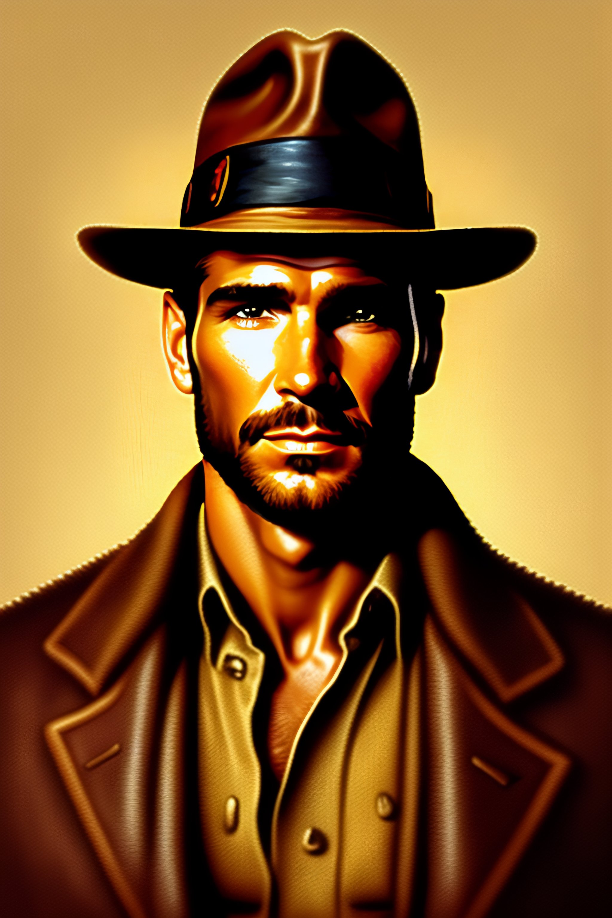 Lexica - A 8bit portrait of indiana jones
