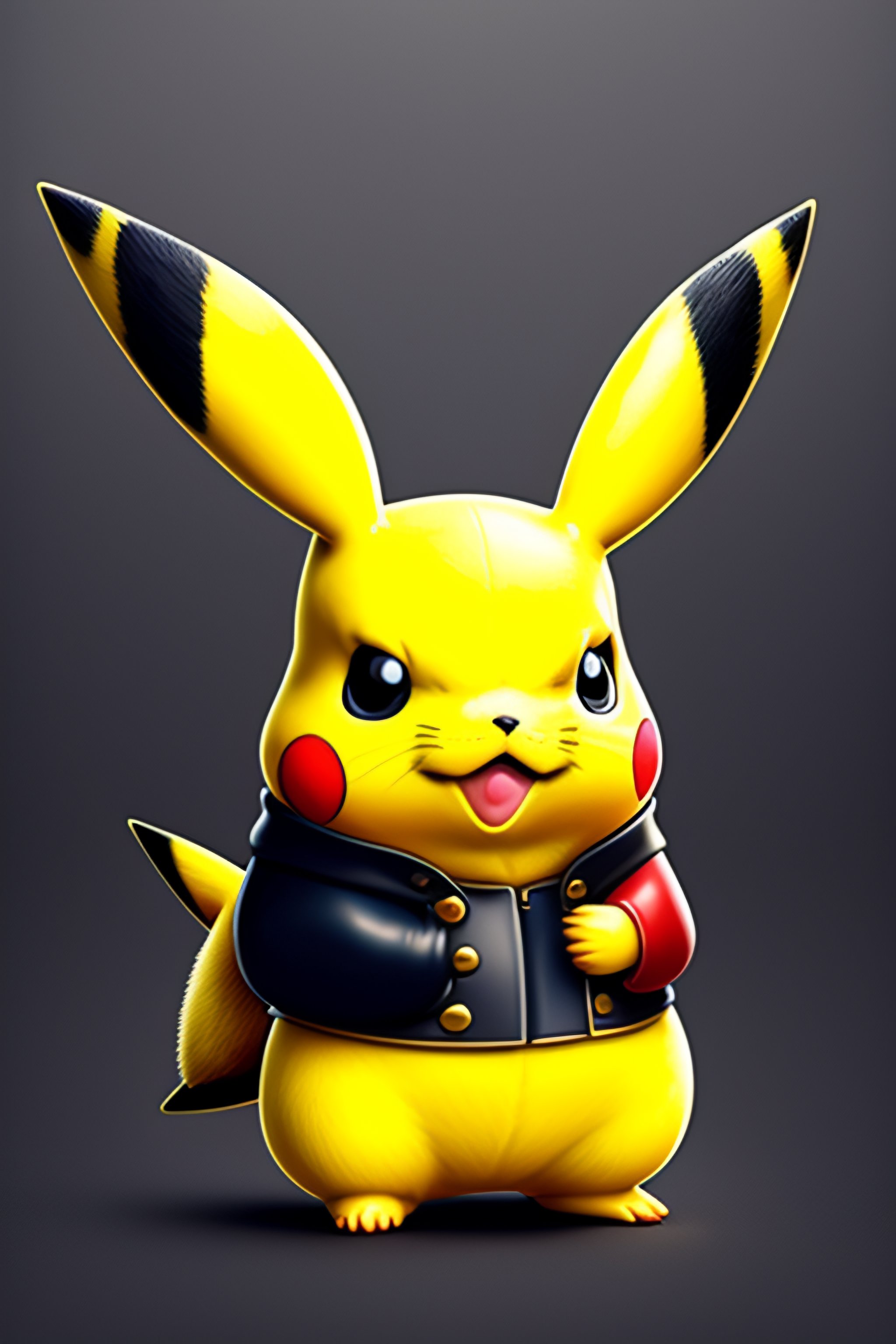 Lexica - Pikachu dressed as a french bad boy
