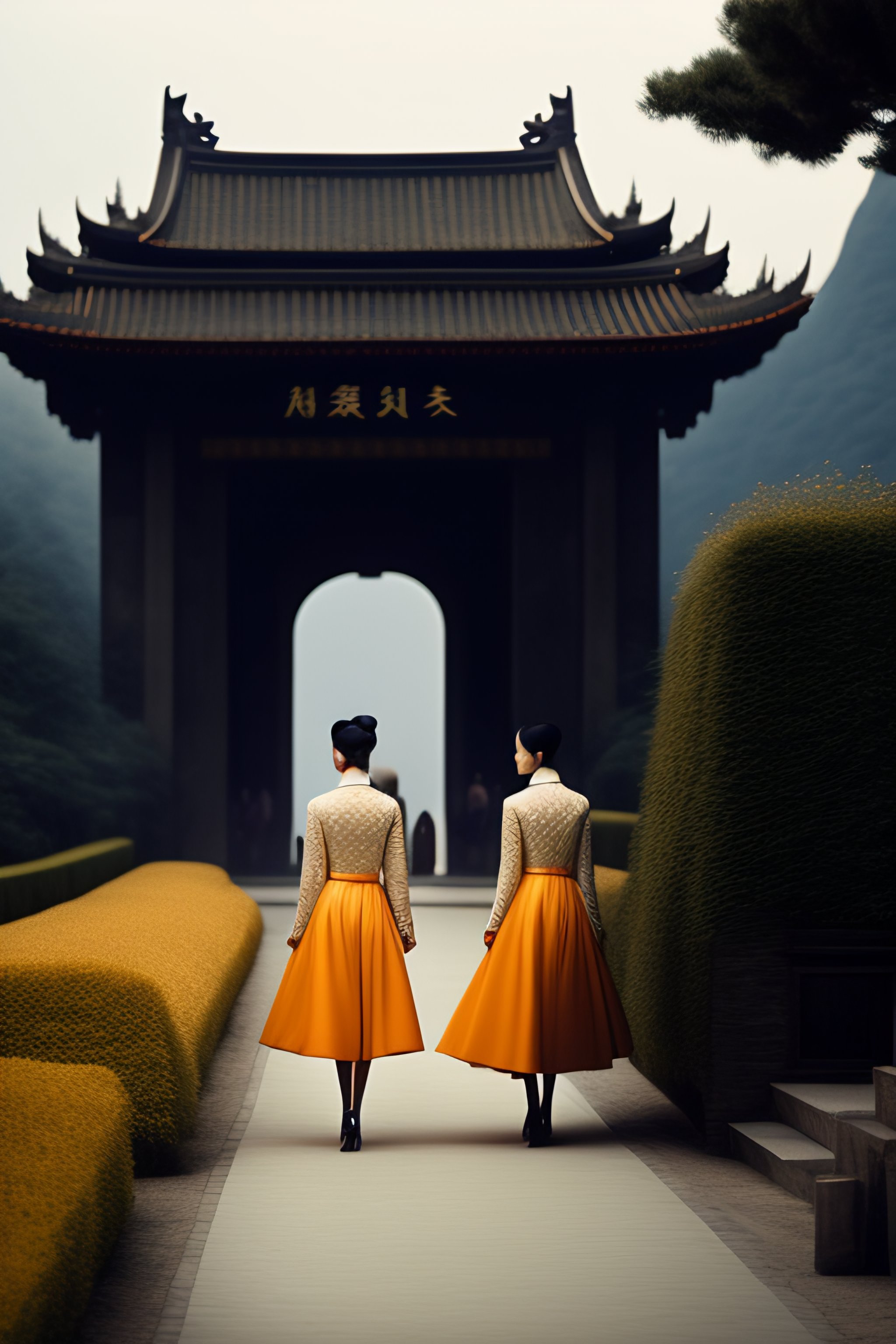 Lexica - Steven meisel landscape photography, chinese three women ...
