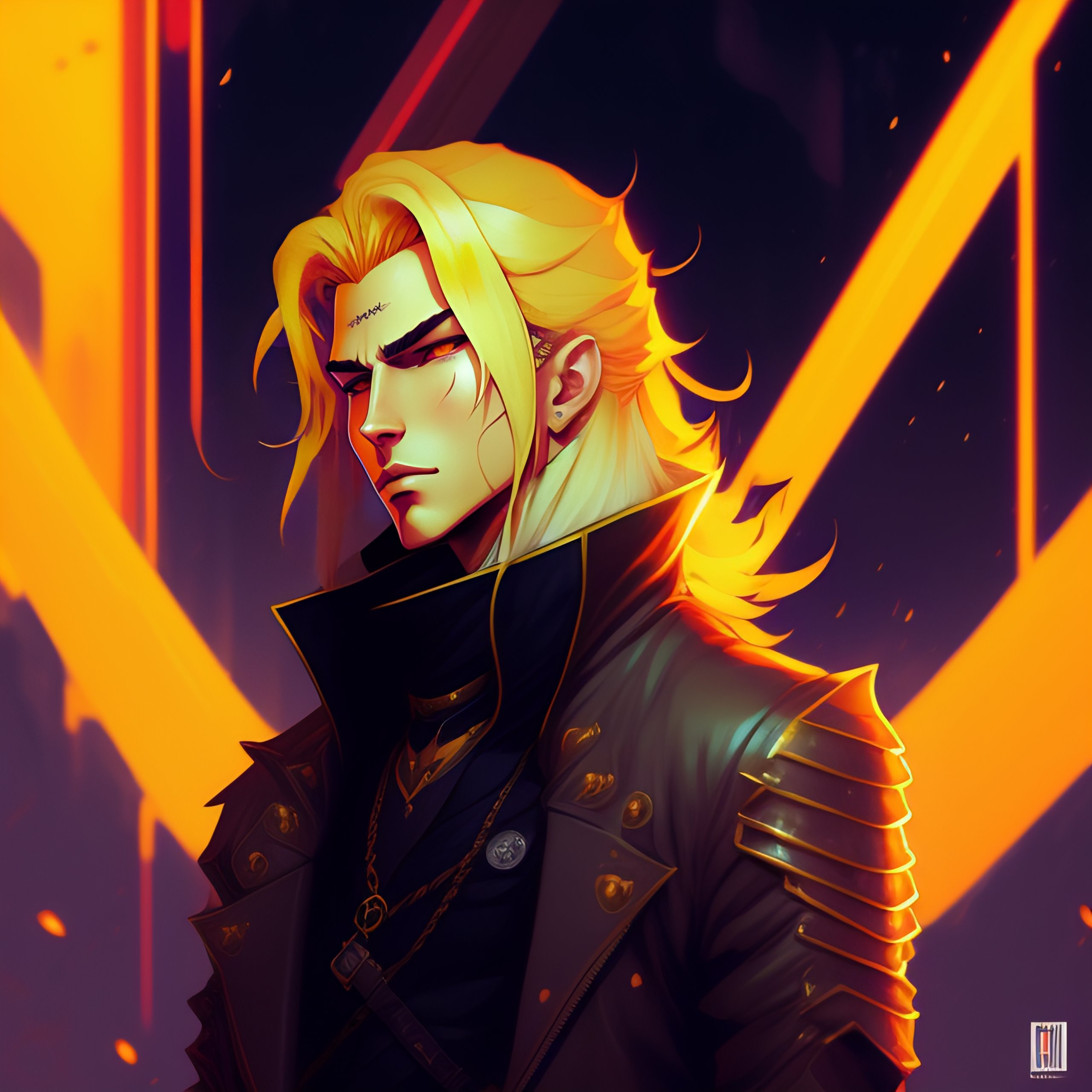Lexica - Alucard castlevania young blond hair yellow eyes beautiful boy ...