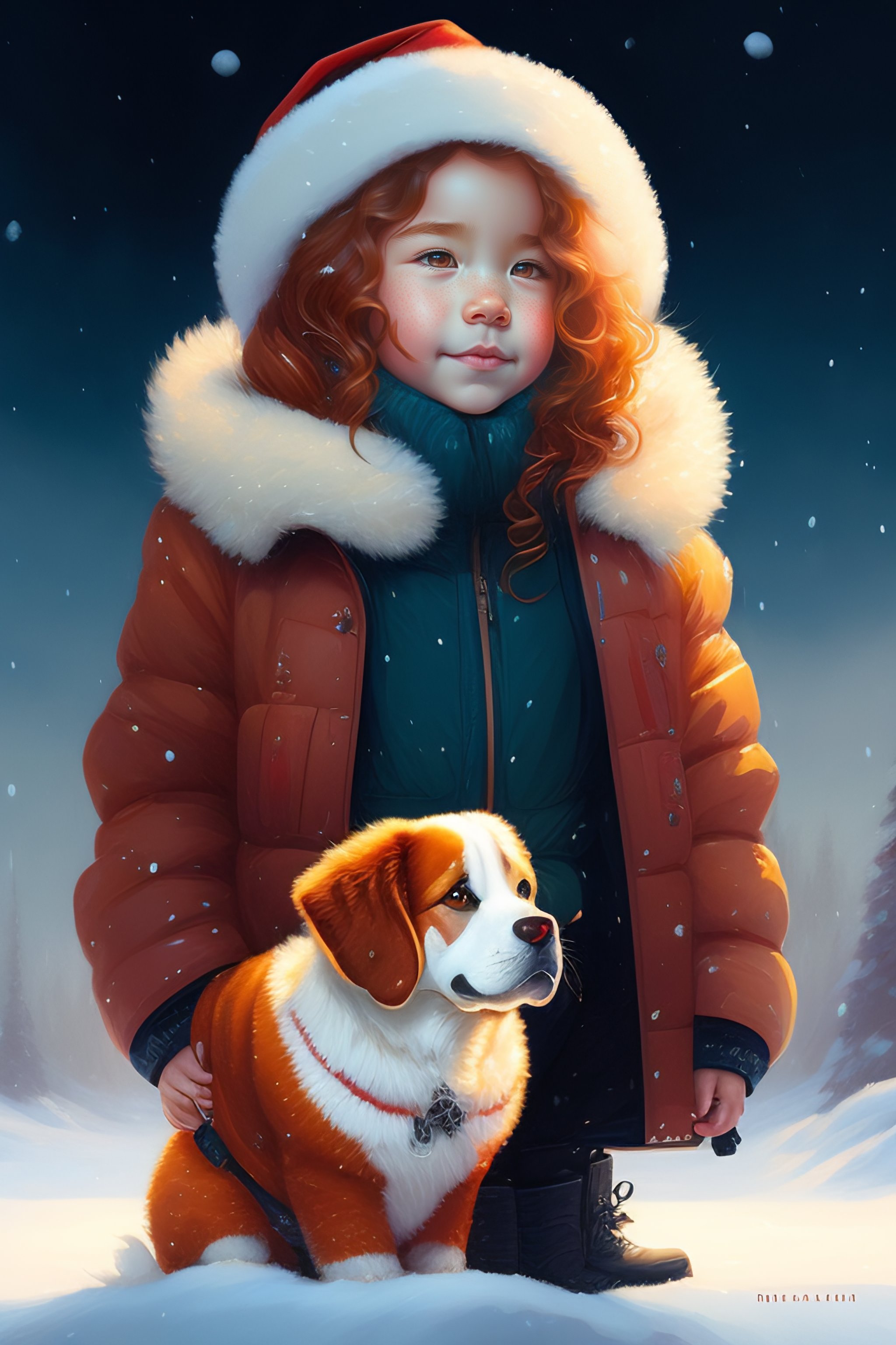 Lexica - Portrait of halfling, small, curly red, freckles, fluffy, a ...