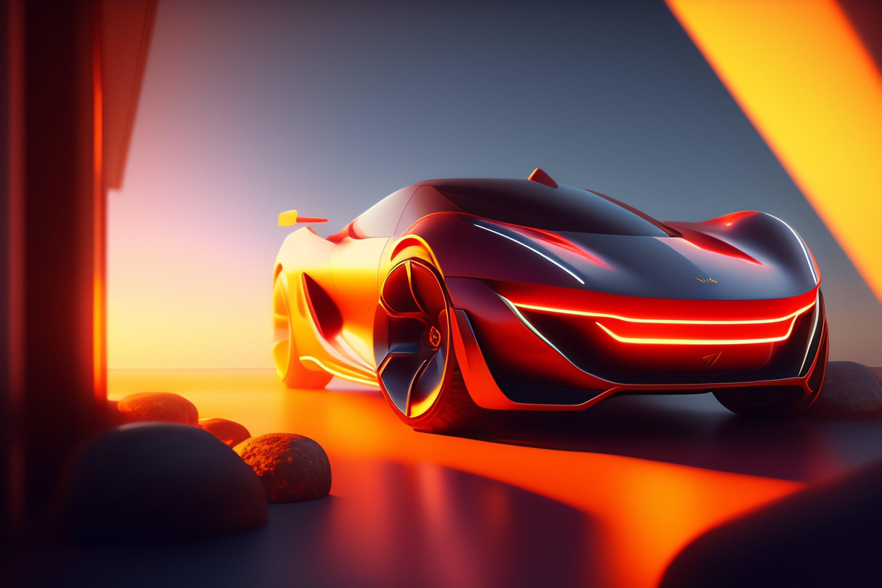 Lexica - Erfect futuristic sports car, concept art by Greg Rutkowski ...