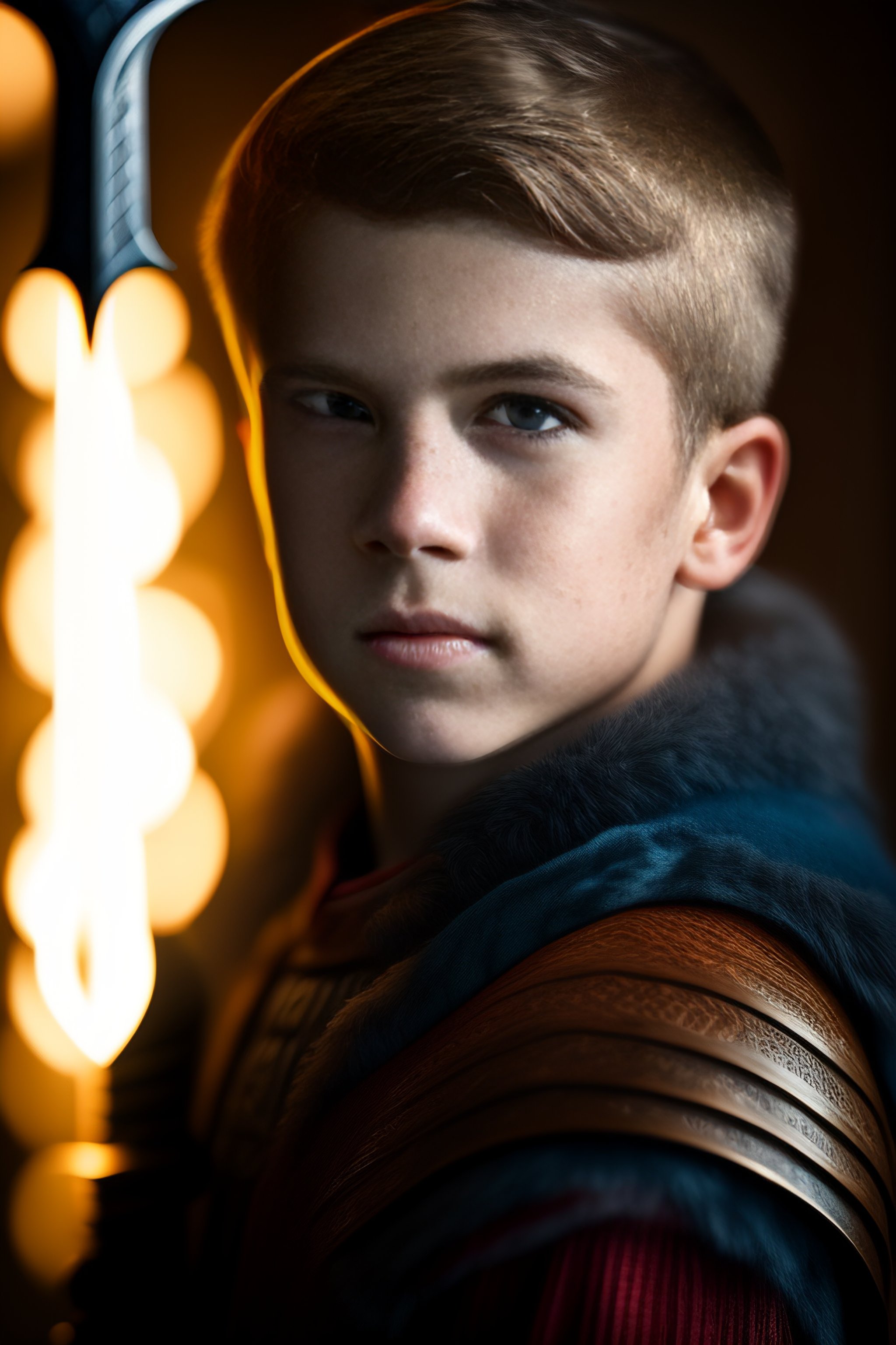 Lexica - Portrait of a Viking boy with a sword, natural lighting, 8k ...