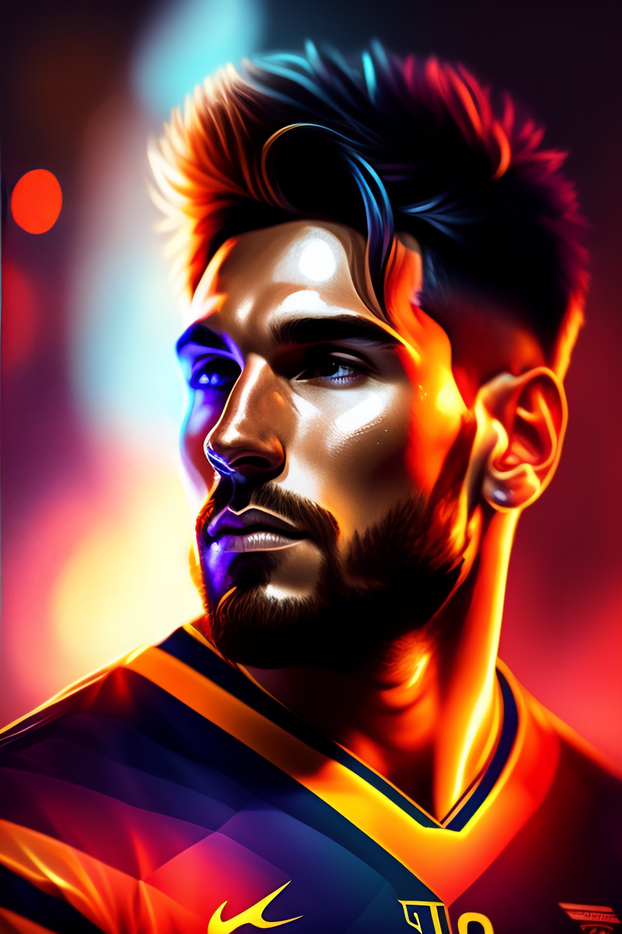 Lexica - Portrait of leonel messi, venom intricate, elegant, glowing ...