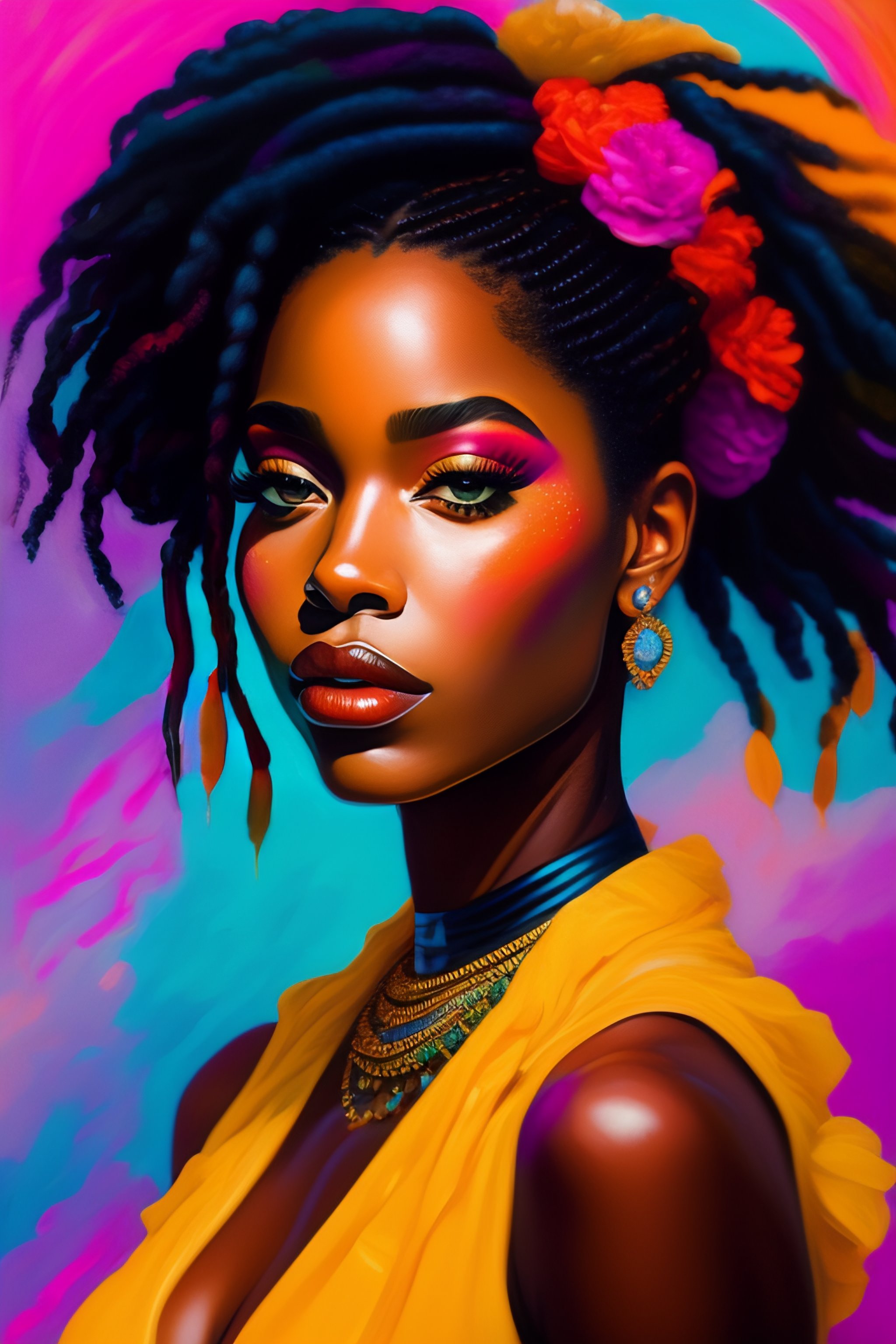 Black Women Paintings