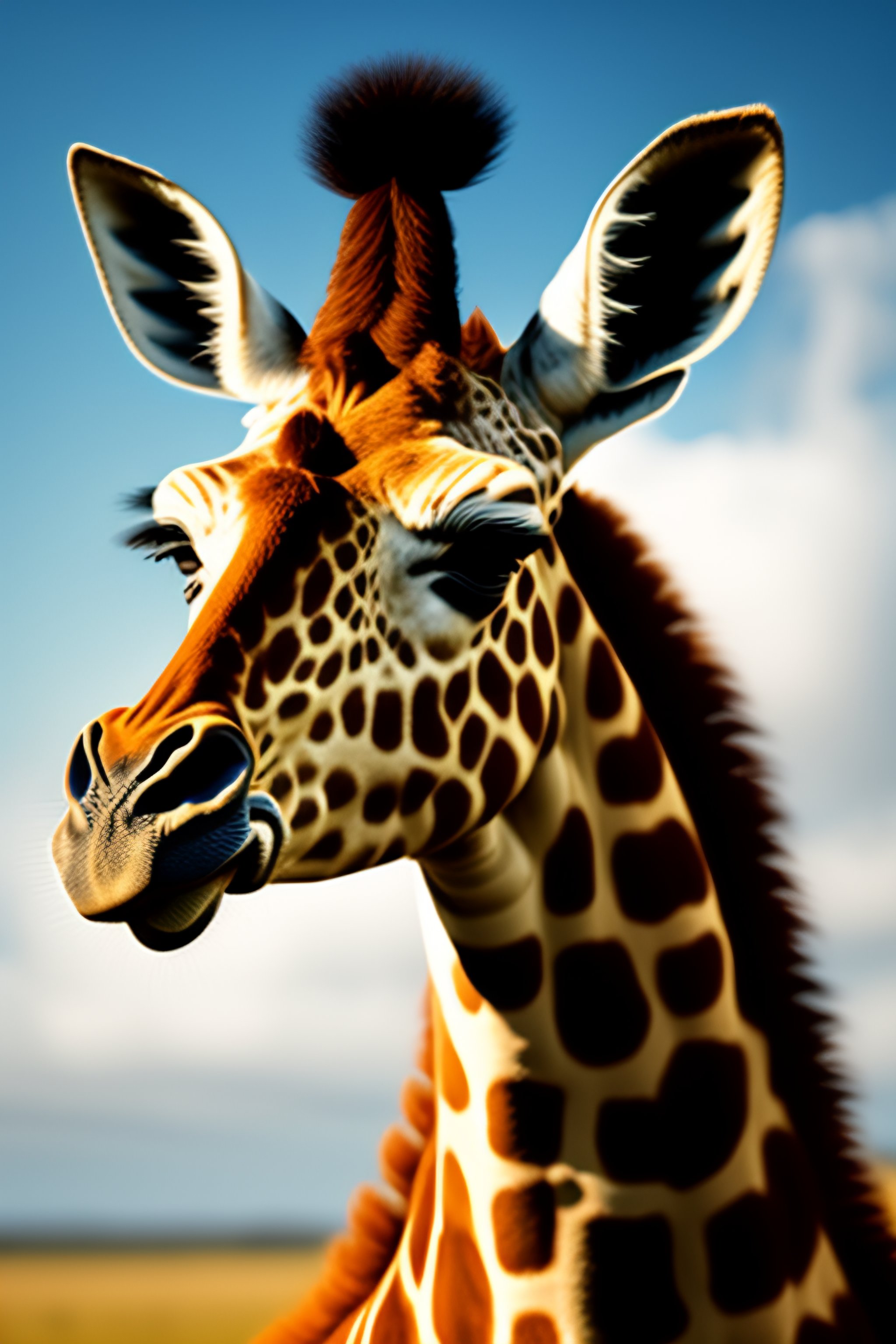 Lexica - Portrait of Napoleon as a giraffe