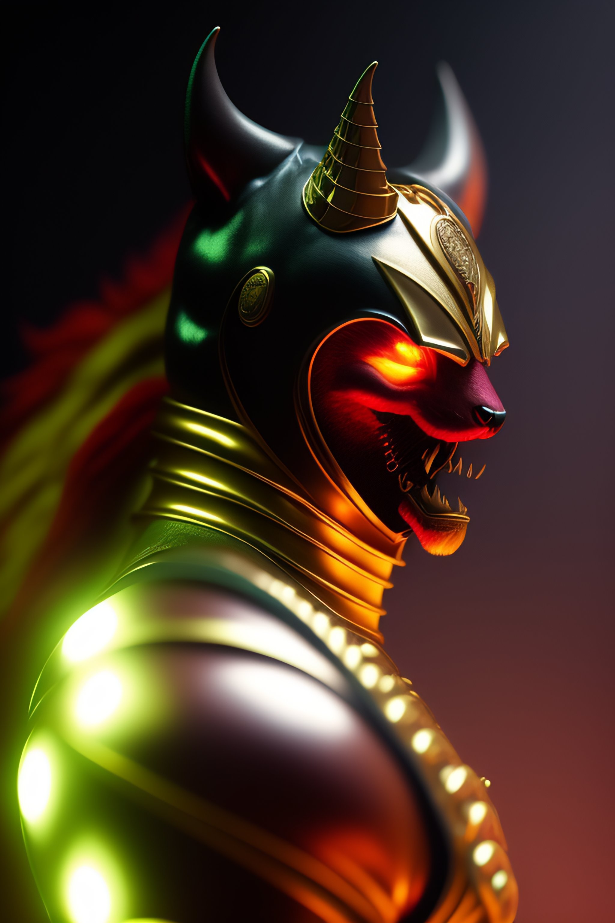 Lexica - The Wake Forest Demon Decon mascot as a villain