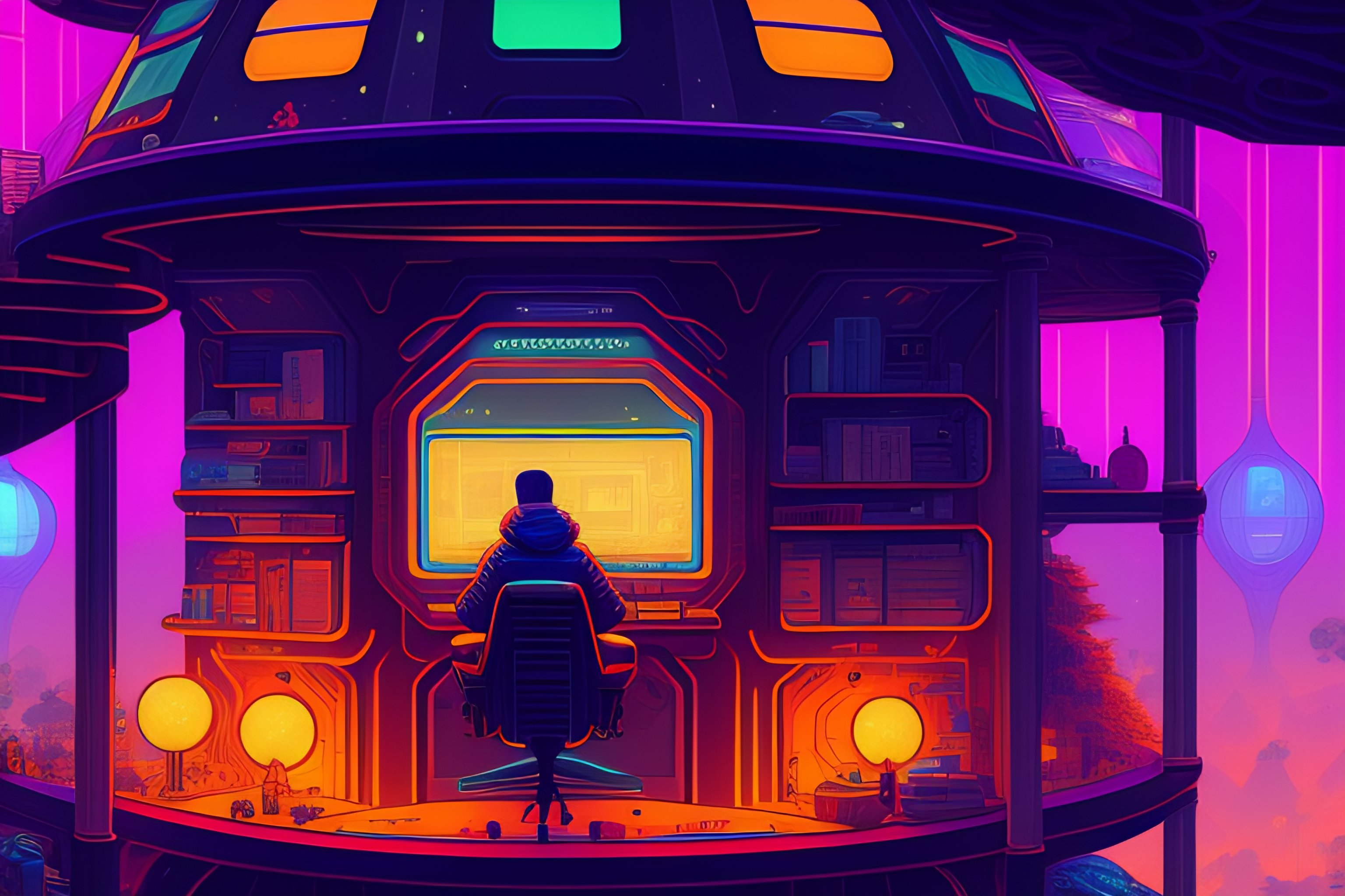 Lexica - Stunningly intricate illustration of a cyberpunk explorer ...