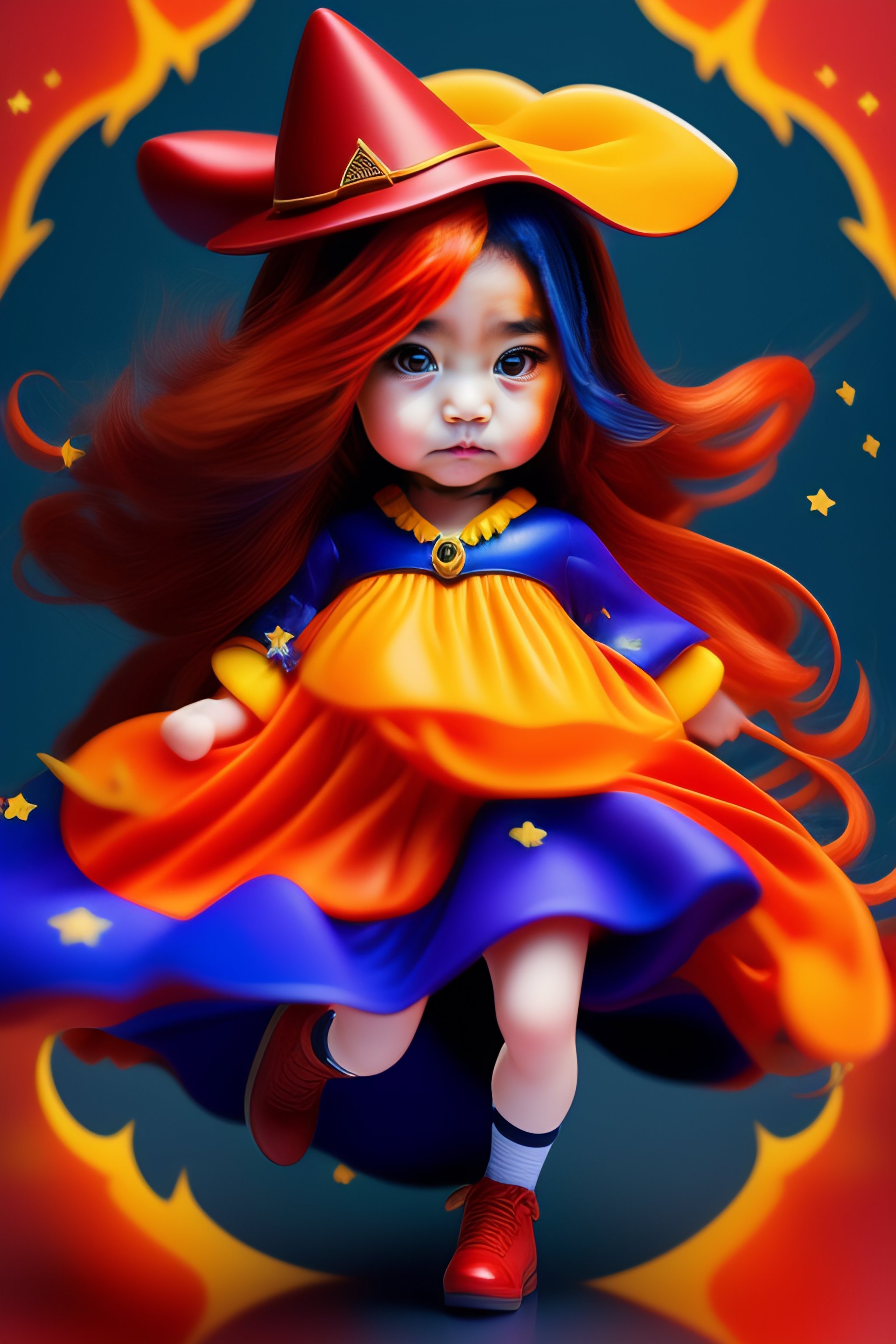 Lexica - Little witch explosion of primary color fighting deamon