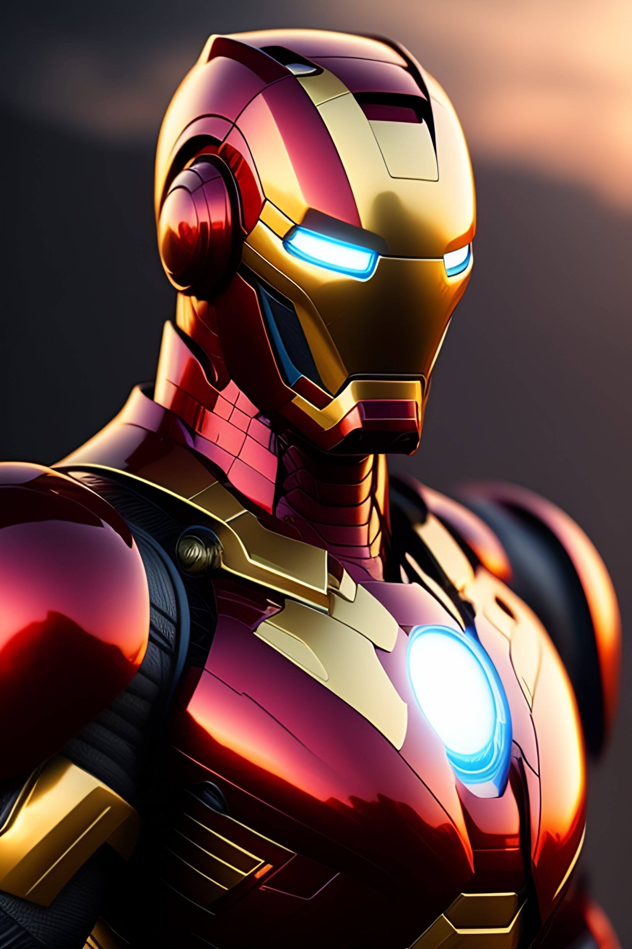 Lexica - Elon musk as iron man realistic portrait, symmetrical, highly ...
