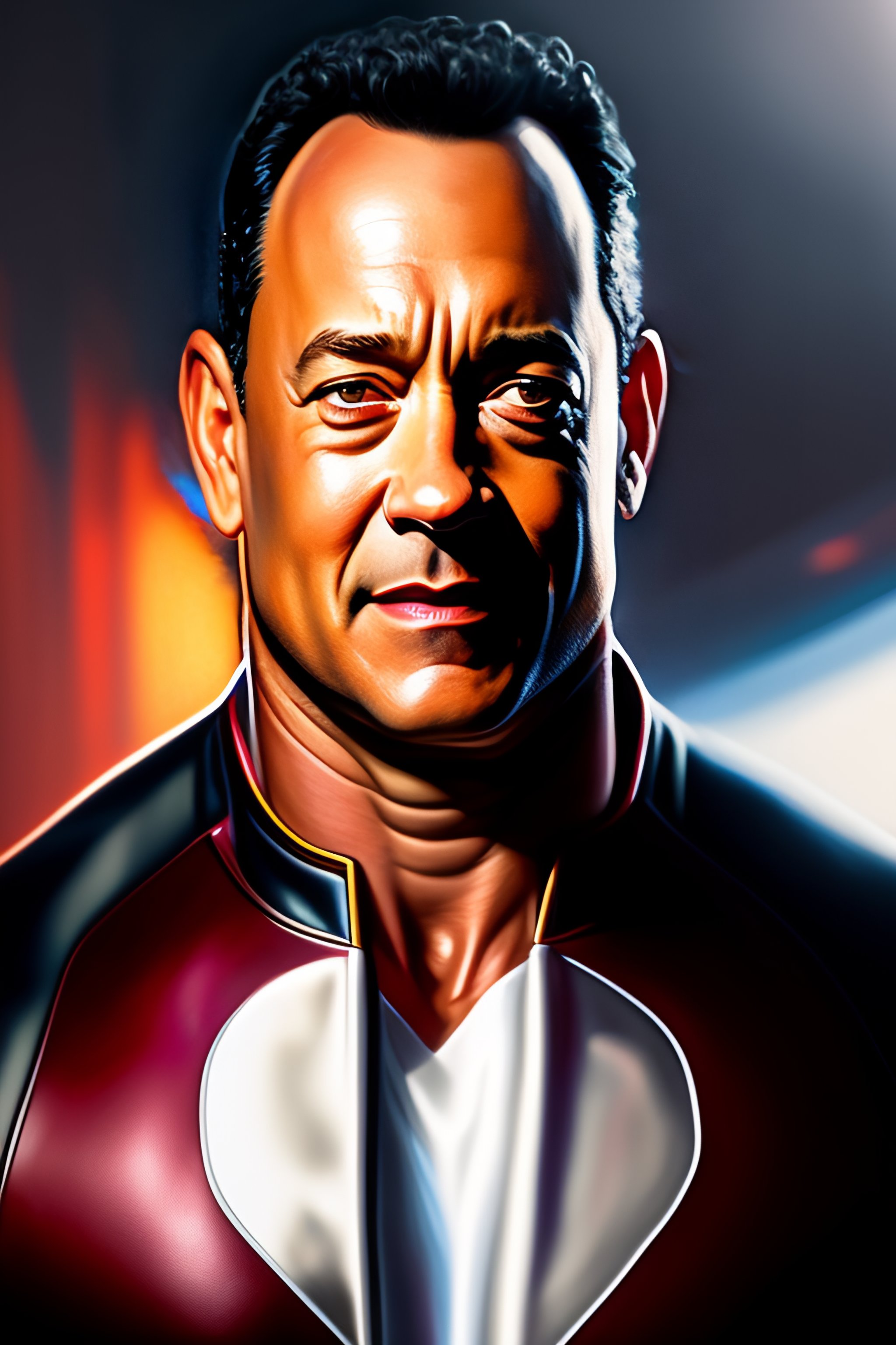 Lexica - Realistic full body, portrait painting of tom hanks as venom ...