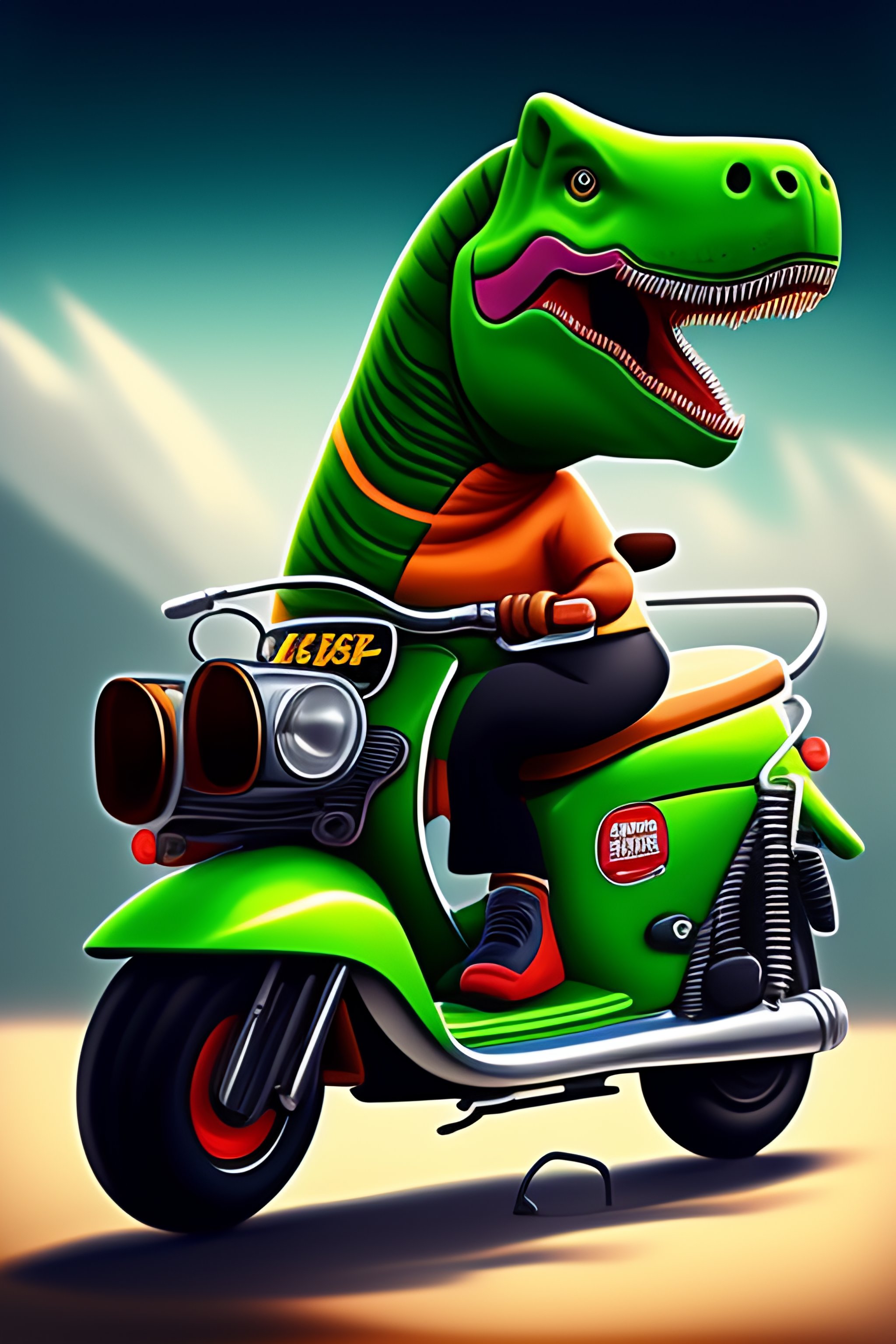 Lexica - Dinosaur kick scootert