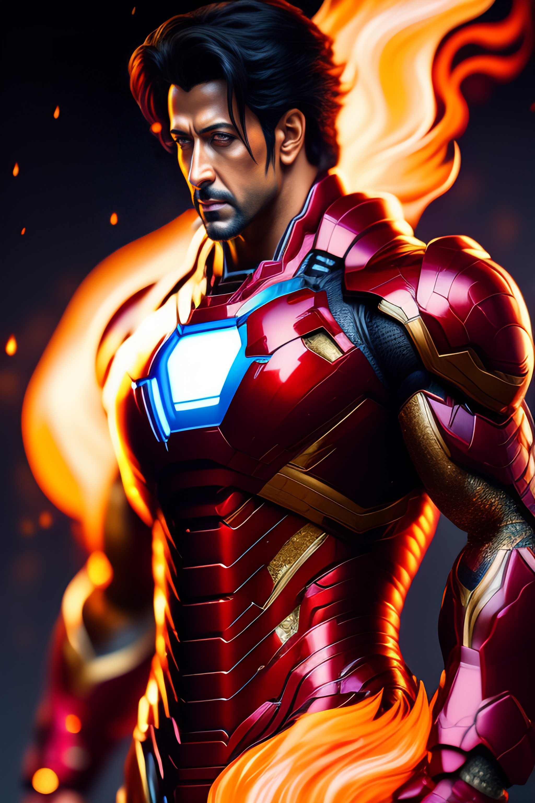 Lexica - Full body potrait of super muscular ripped body Hrithik Roshan ...