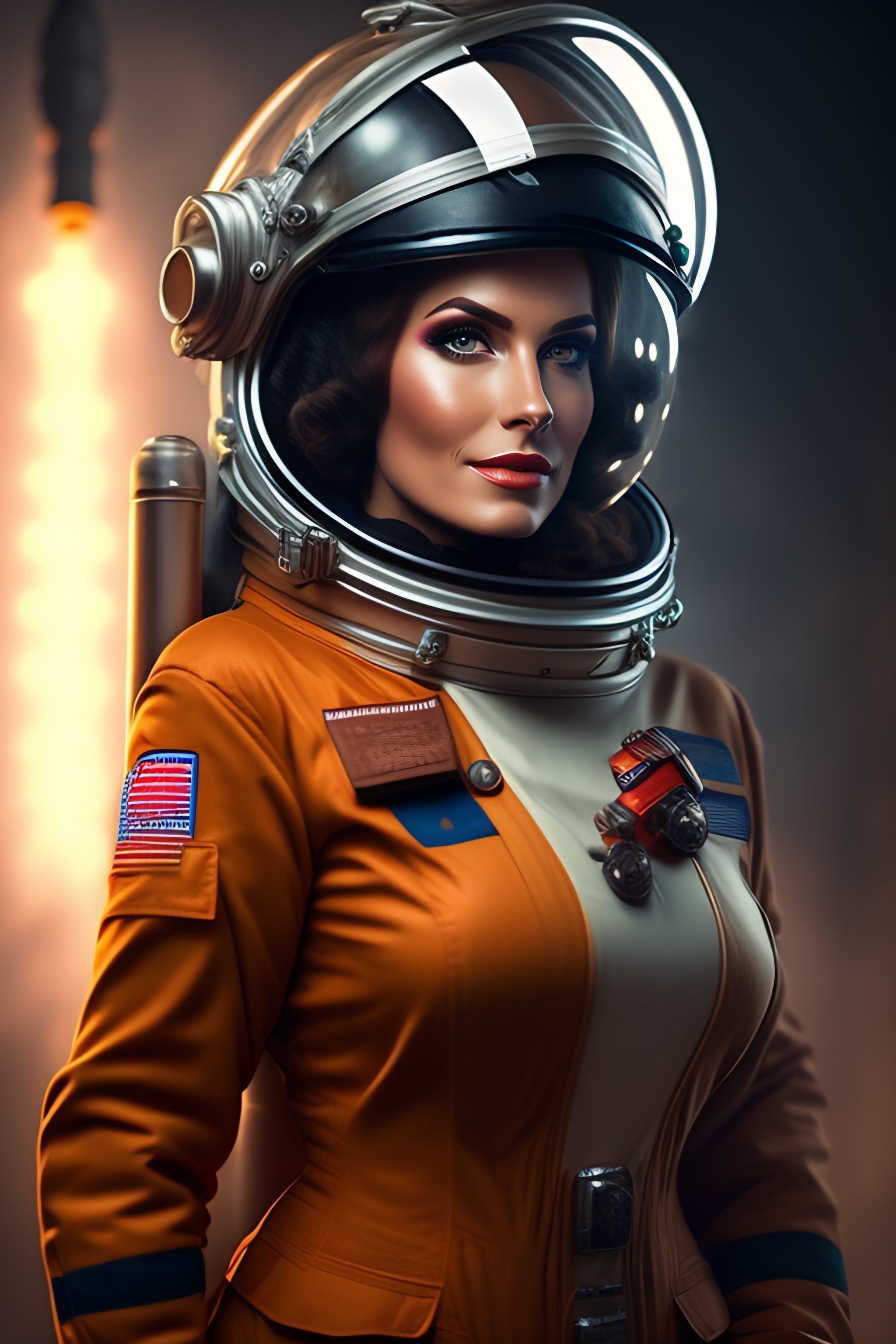 Lexica - An astronaut on a Mars dieselpunk nina