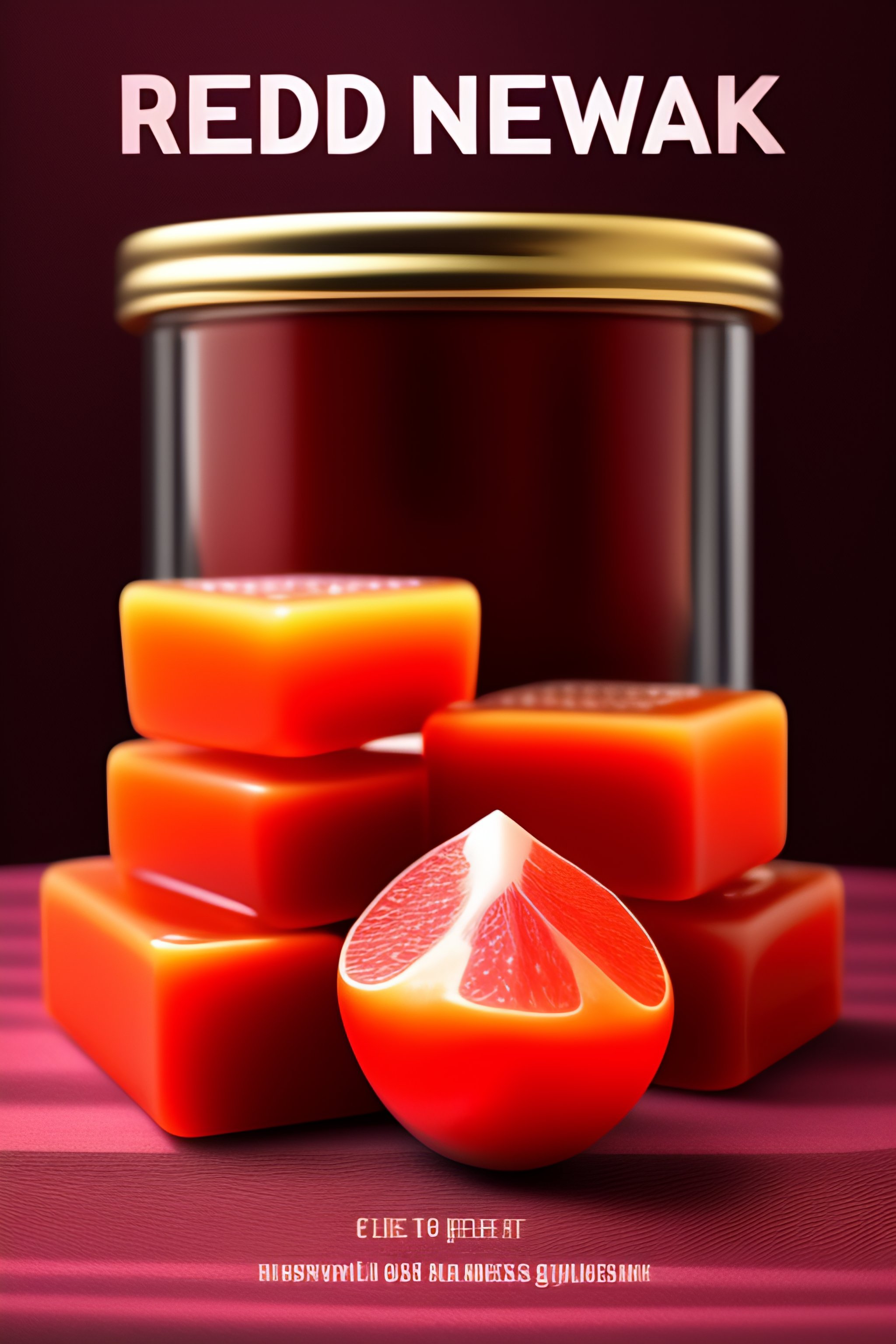 Lexica - Reddish brown tasty supplement gummies