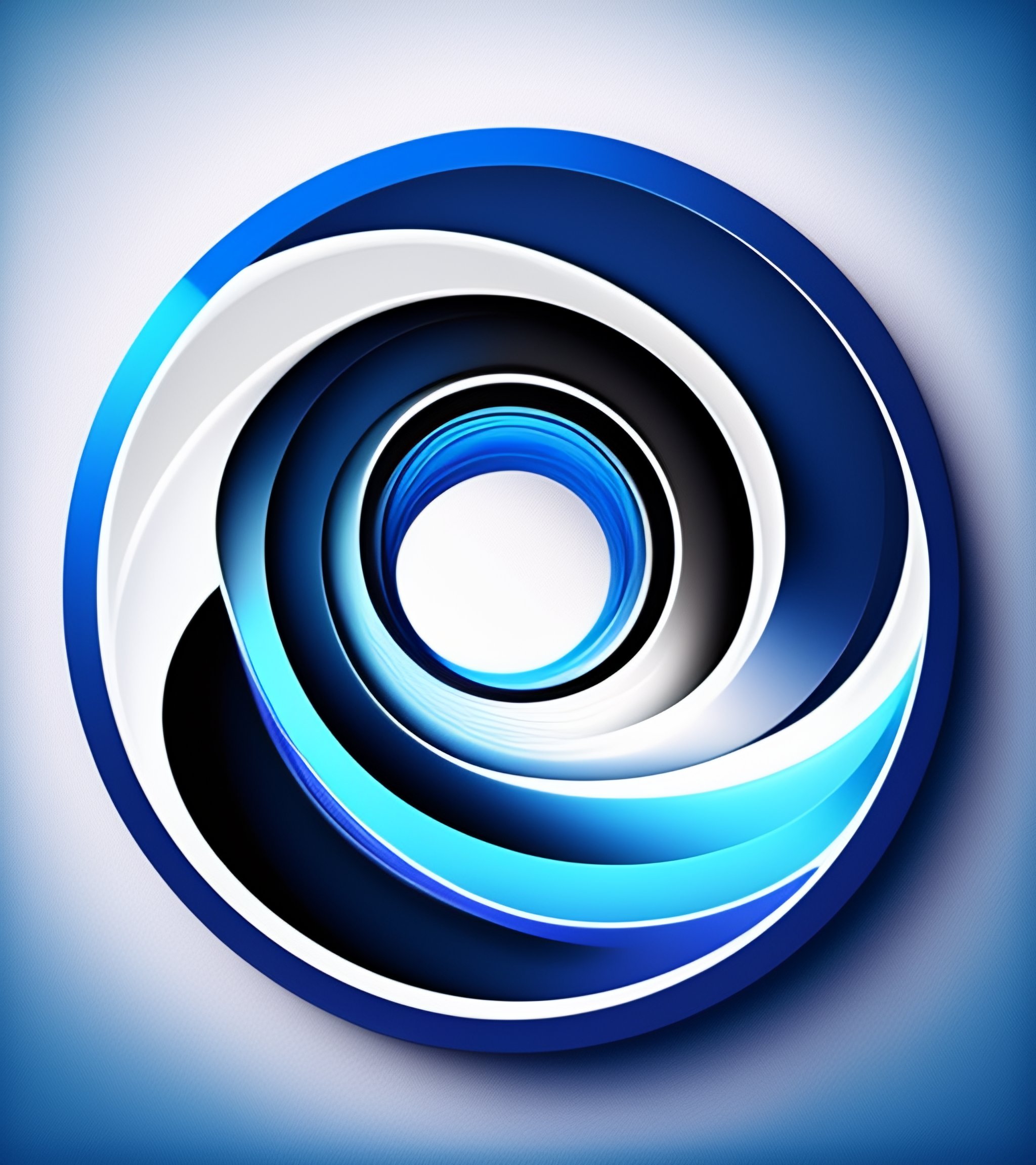 Lexica - Flat vector design, minimal, simple bold circular logo in blue ...